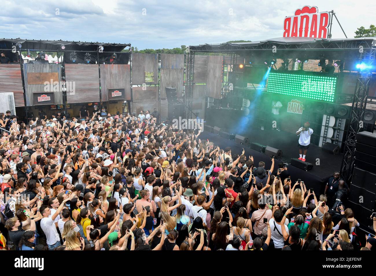 Atmosphere the Solidays festival, organized by Solidarité Sida at the ...