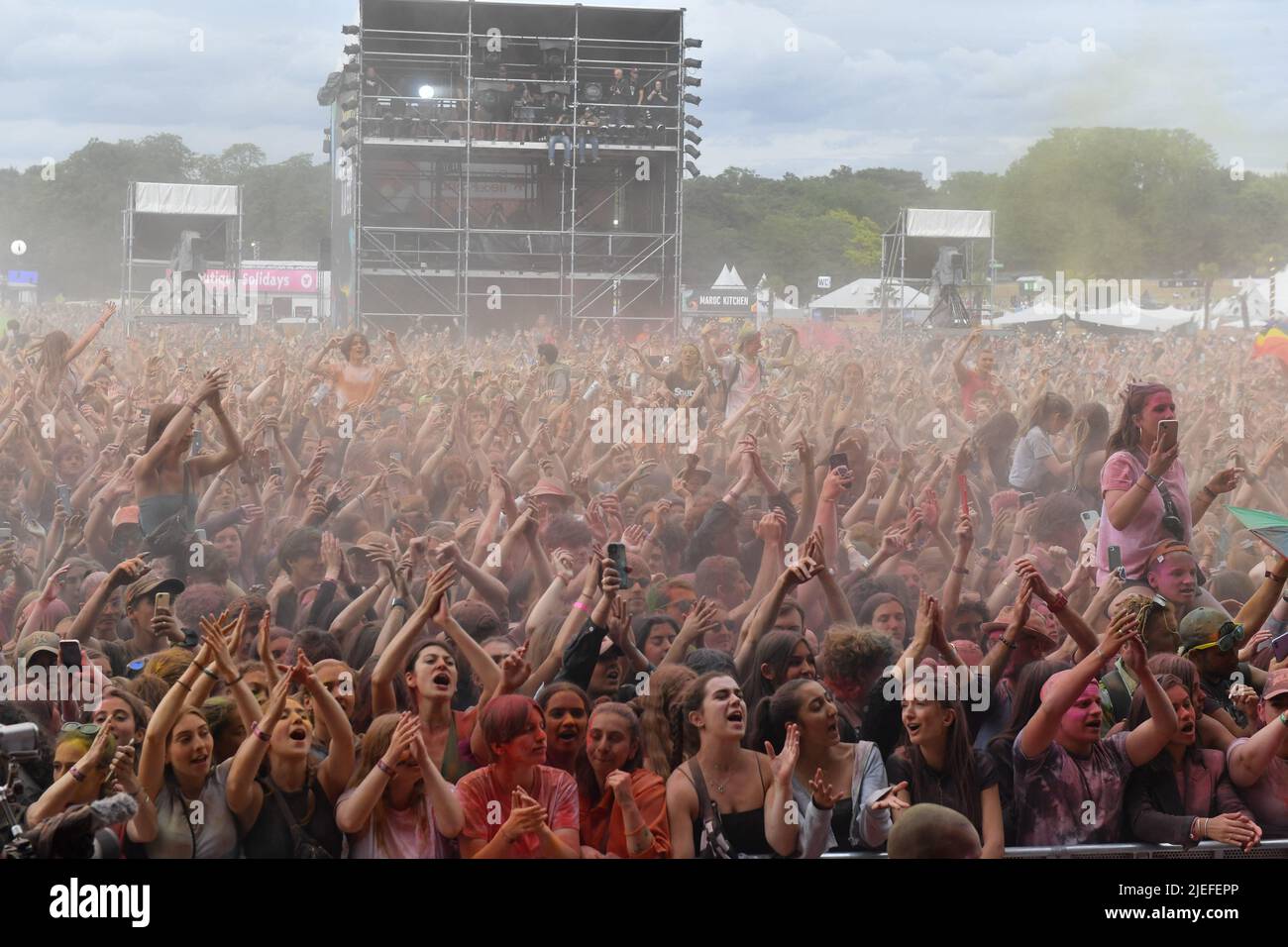 Atmosphere the Solidays festival, organized by Solidarité Sida at the ...