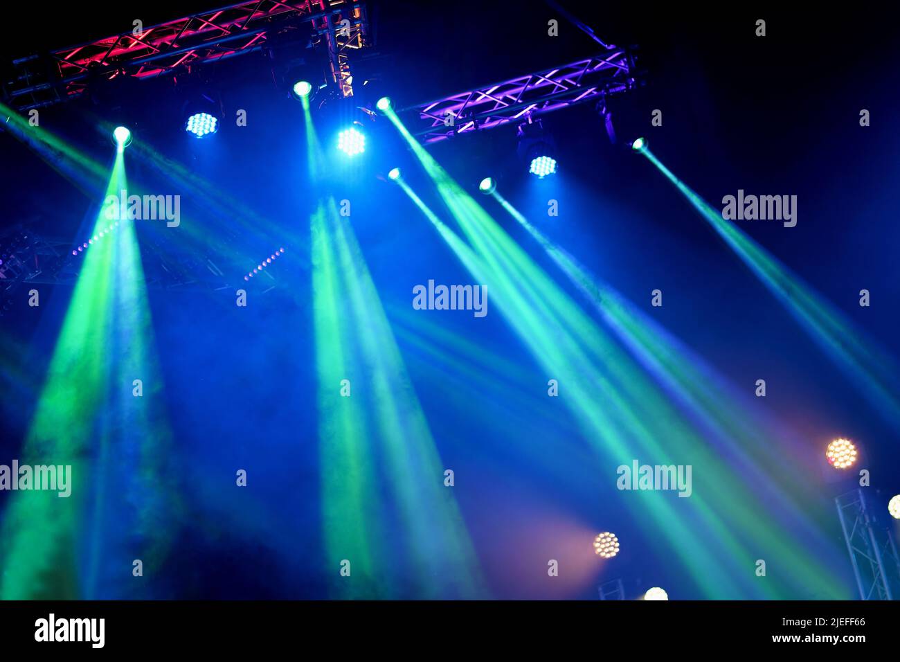 Bright Colorful Stage Lights