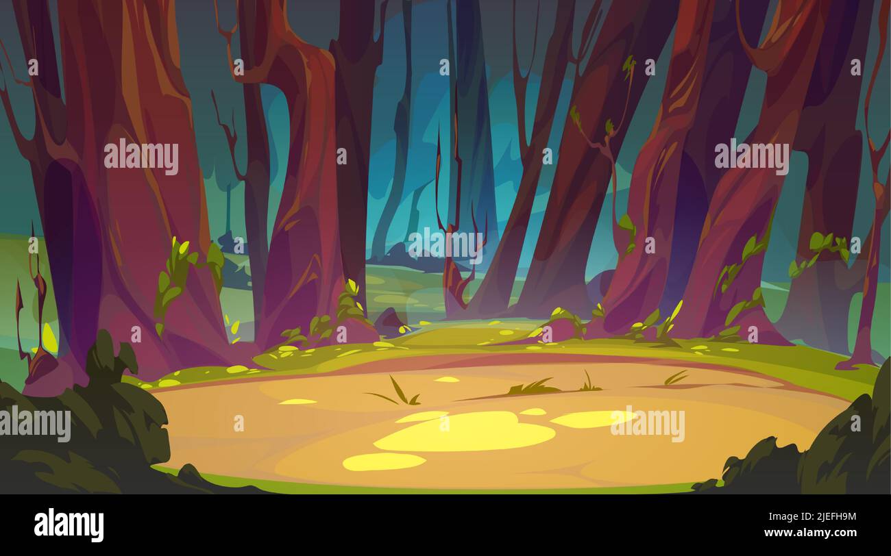 Dense moss forest Stock Vector Images - Alamy