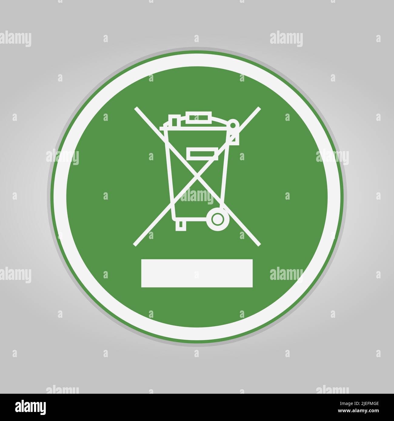 No Waste Symbol Sign Isolate On White Background Stock Vector Image ...