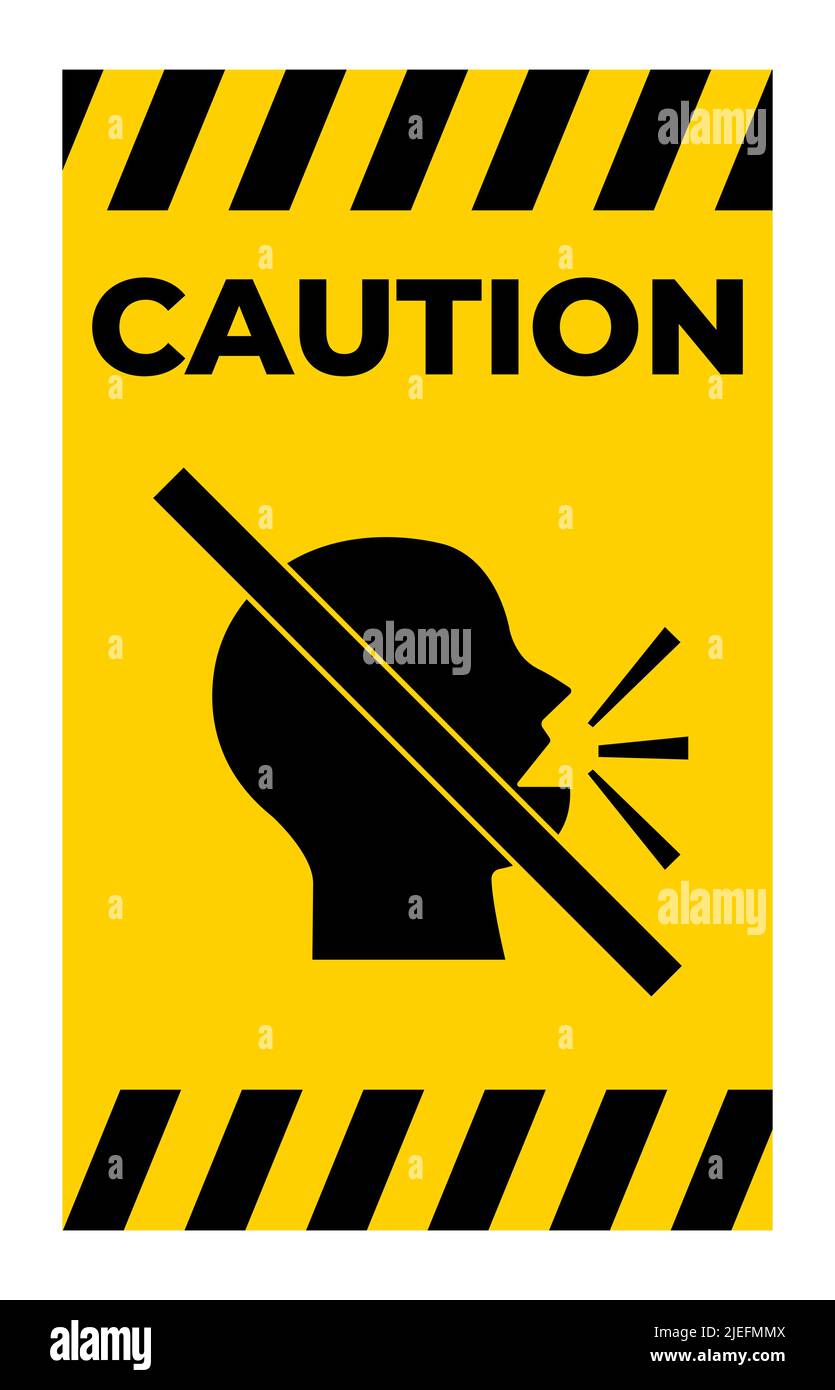 Keep silence sign label Cut Out Stock Images & Pictures - Alamy