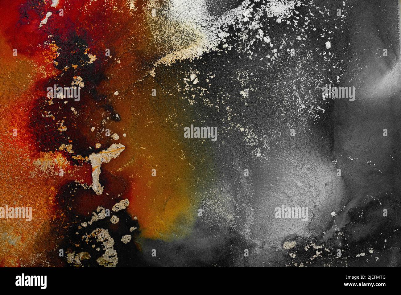 Burning abstract background from marble ink art of exquisite original ...