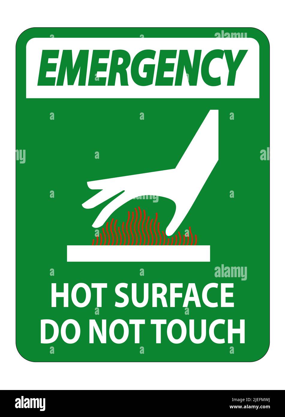 Emergency Burn hazard,Hot surface,Do not touch Symbol Sign Isolate on ...