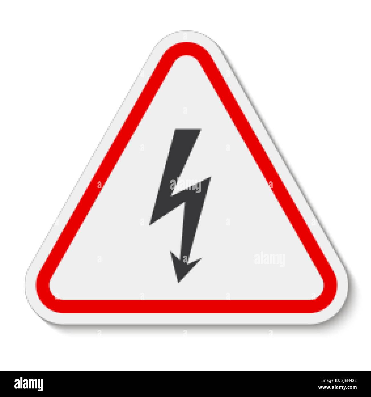 Danger High Voltage Symbol Sign Isolate On White Background,Vector ...