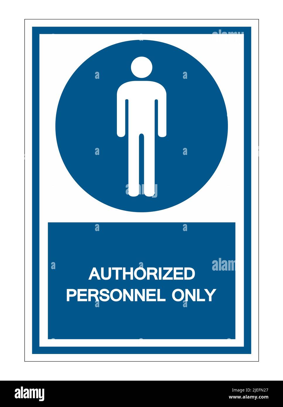 Authorized personnel only Symbol Sign Isolate On White Background ...