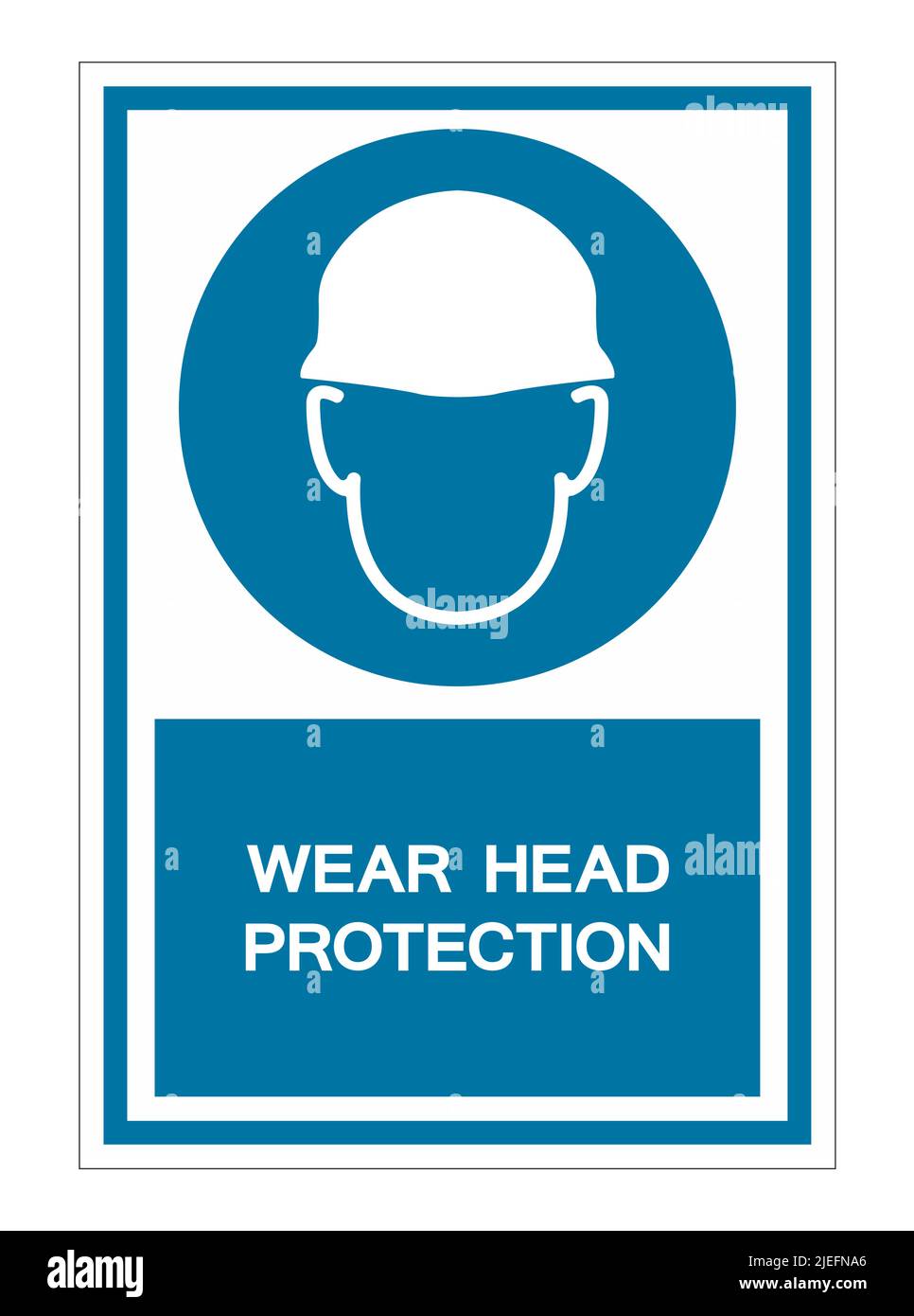 Wear Head Protection Symbol Sign Isolate On White Background,Vector ...