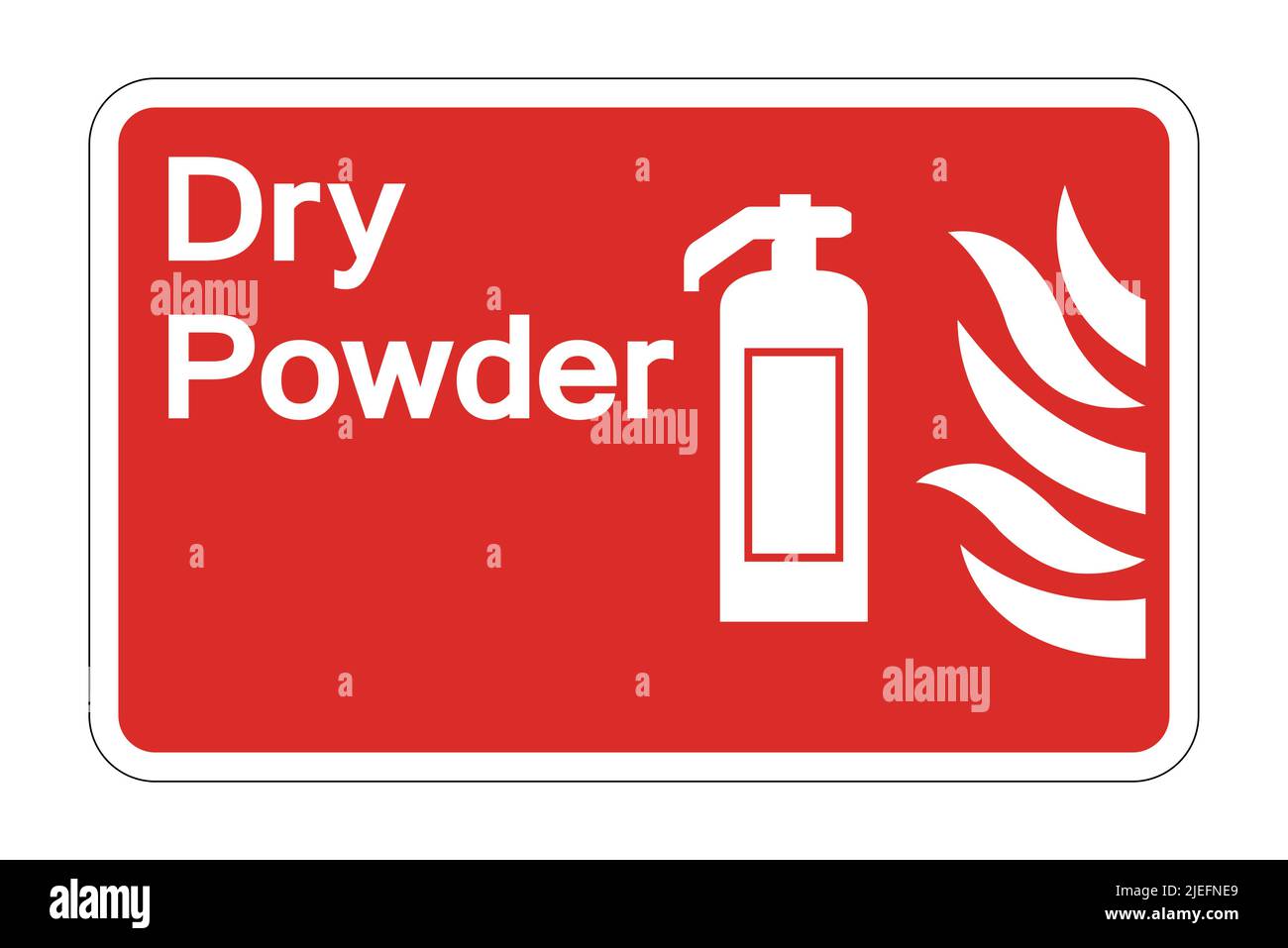 Fire Dry Powder Safety Symbol Sign on white background,Vector ...