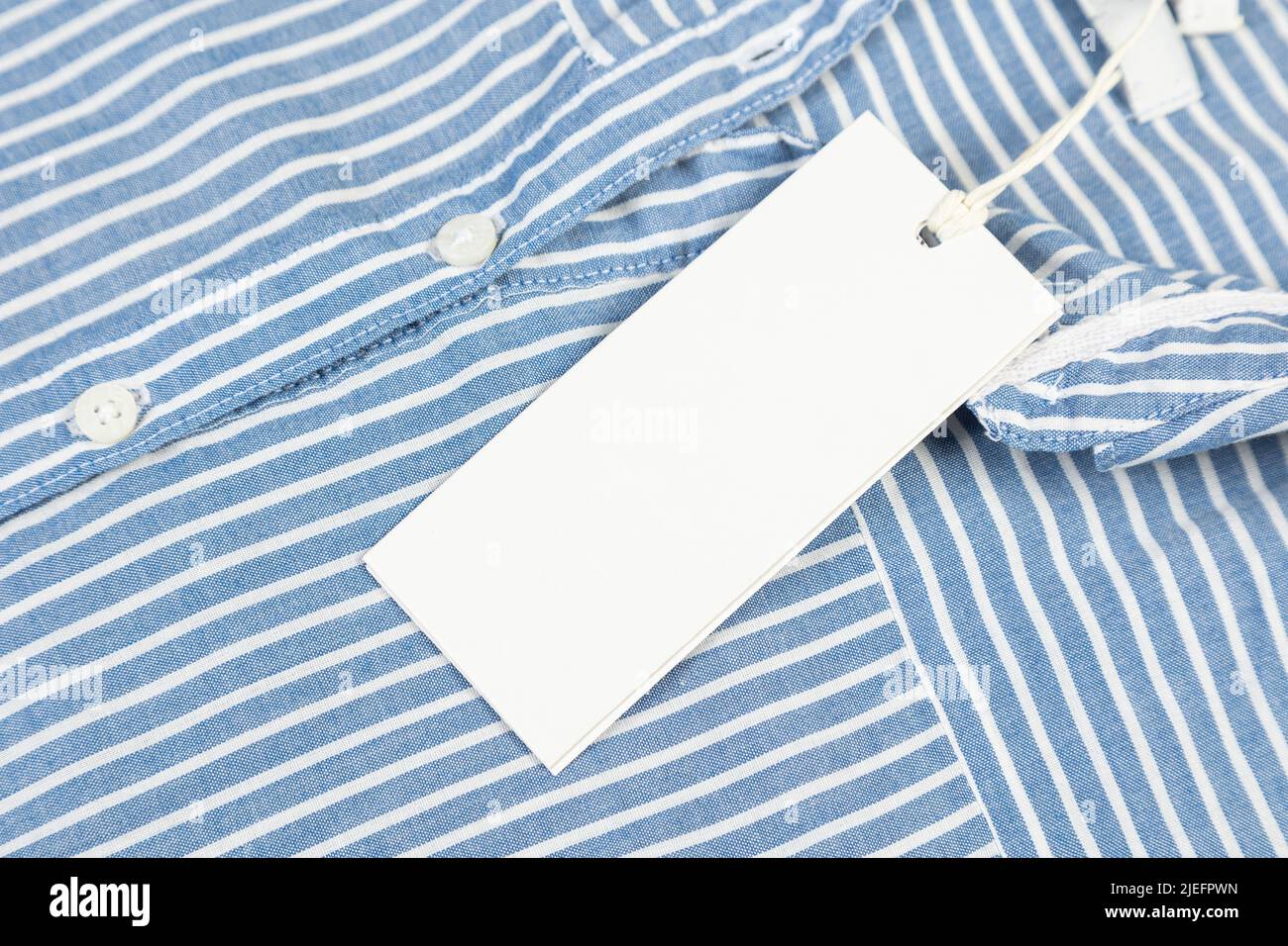 Plain clothing price tag close up place for your text or logo Stock ...