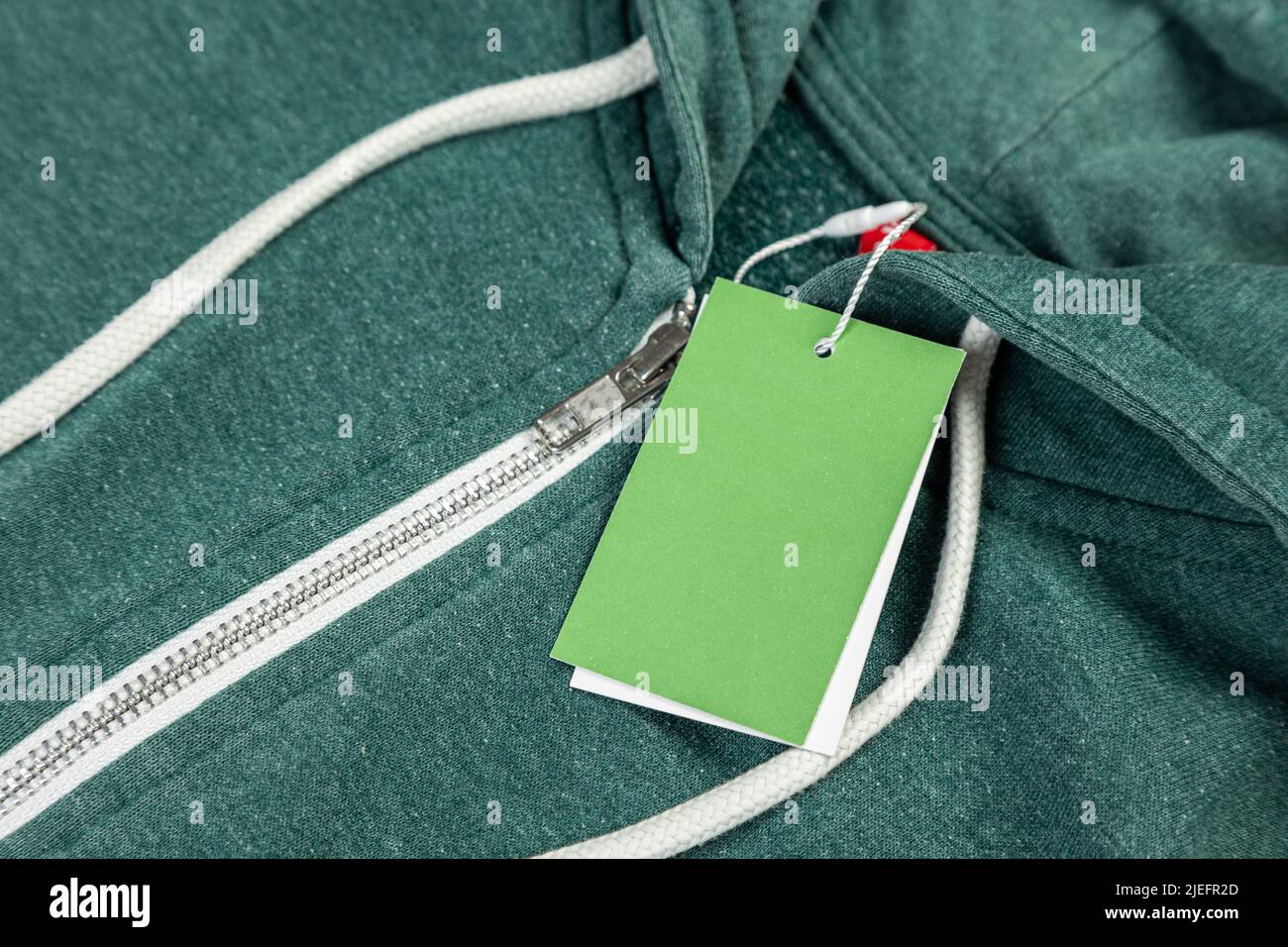 Plain clothing price tag close up place for your text or logo Stock ...