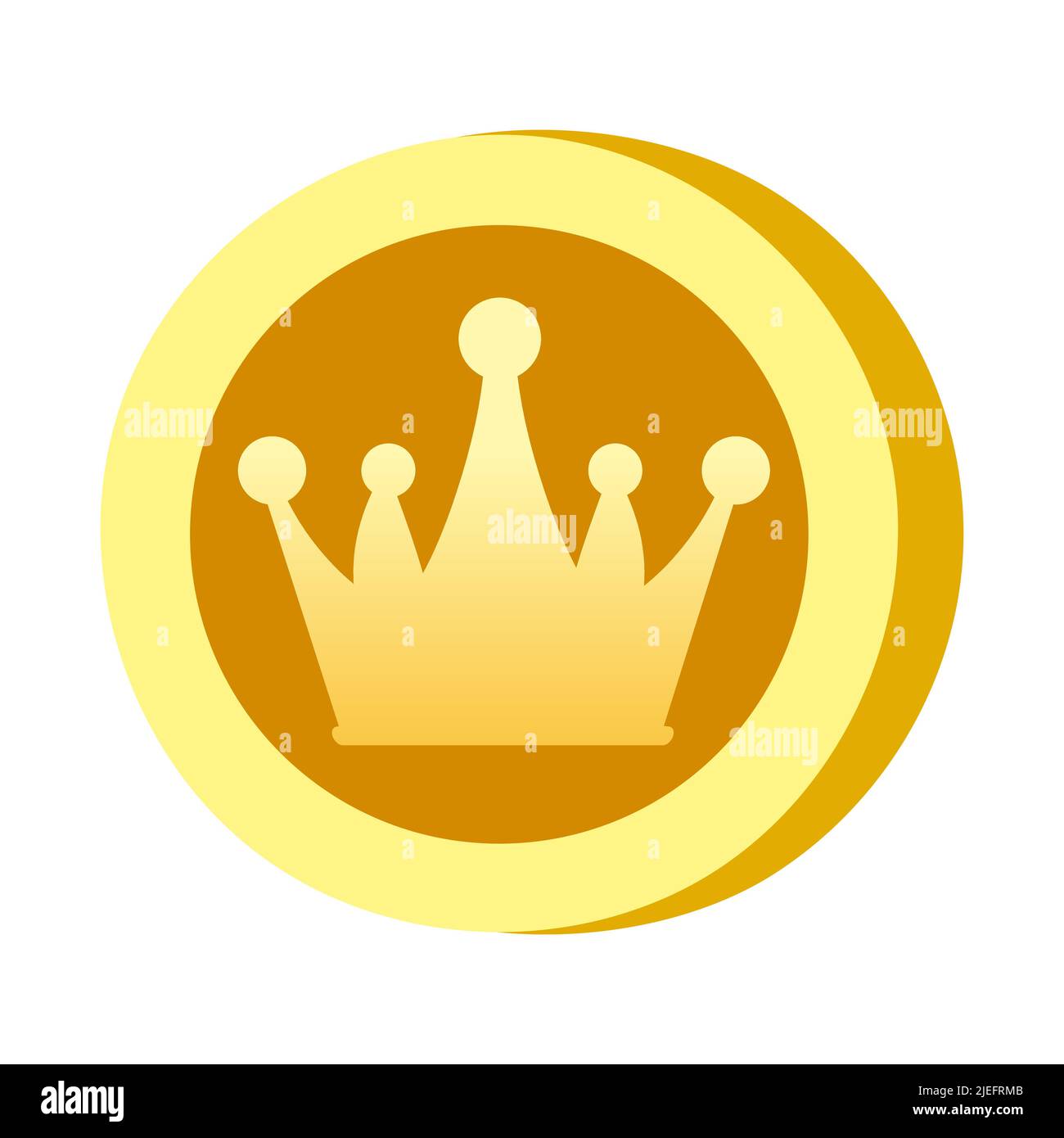 Icon Crown shape. Gambling symbol, object. Vector illustration Stock ...