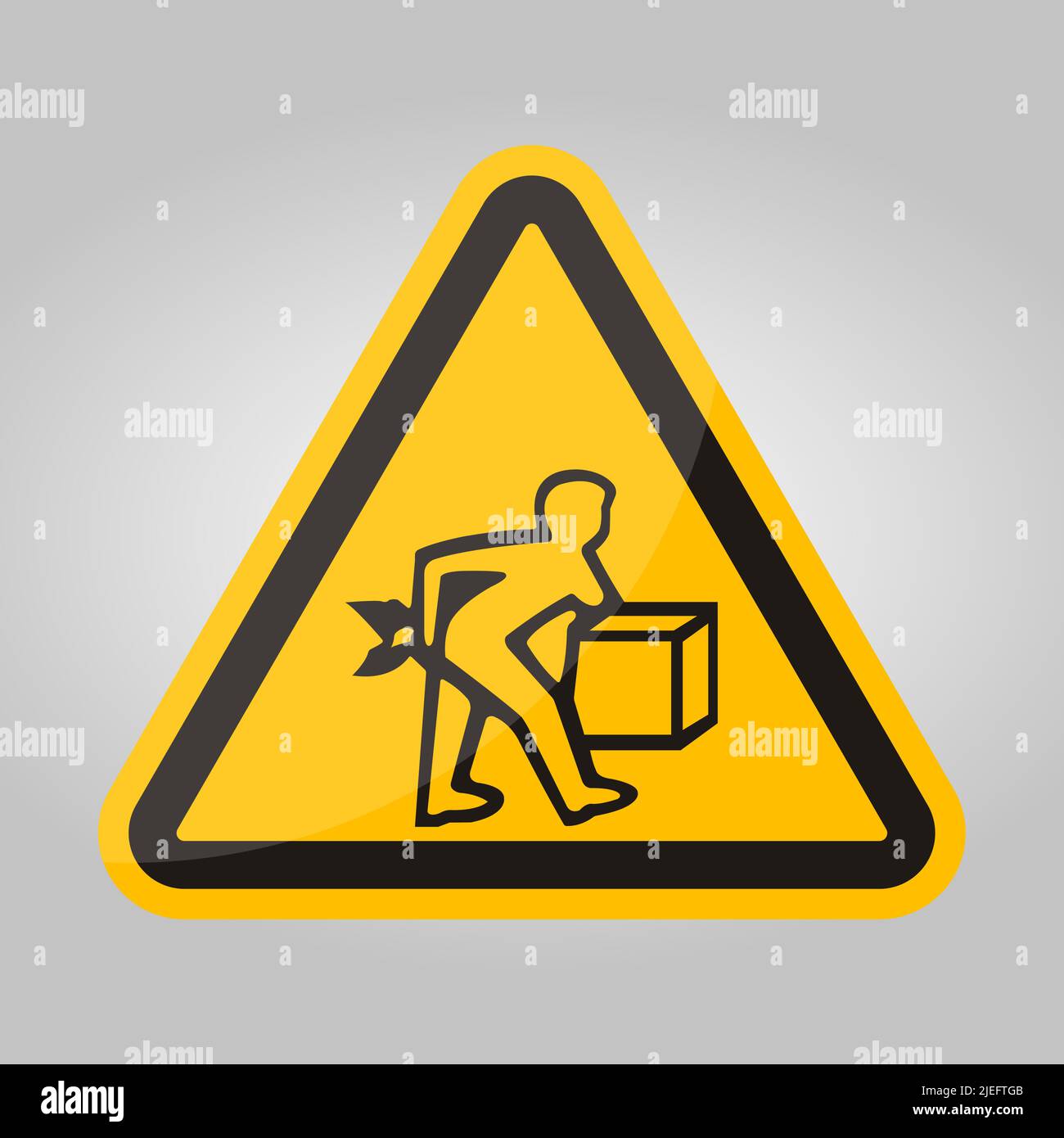 PPE Icon.Lift Correctly Symbol Sign Isolate On White Background,Vector ...