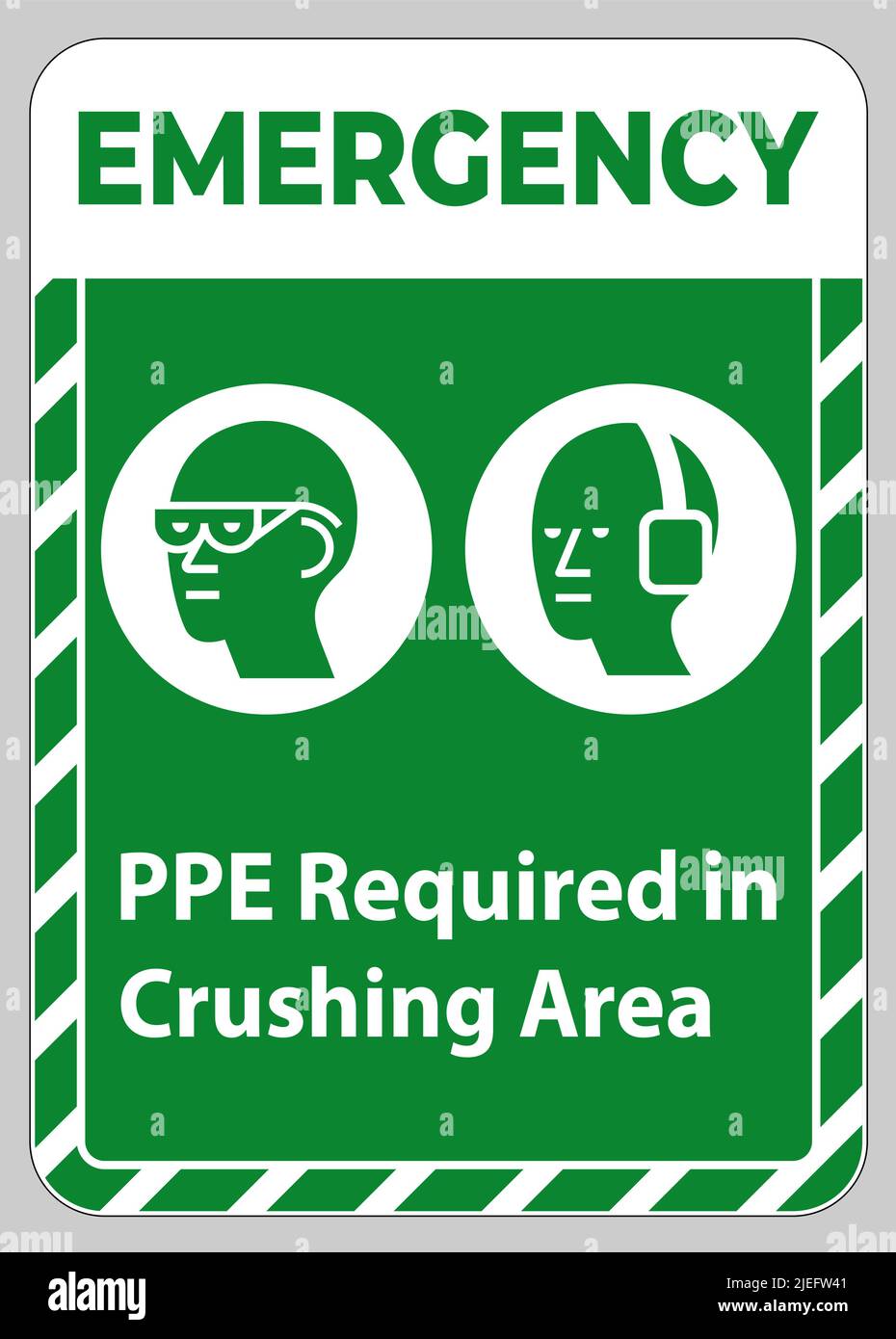Emergency ppe safety label hi-res stock photography and images - Alamy