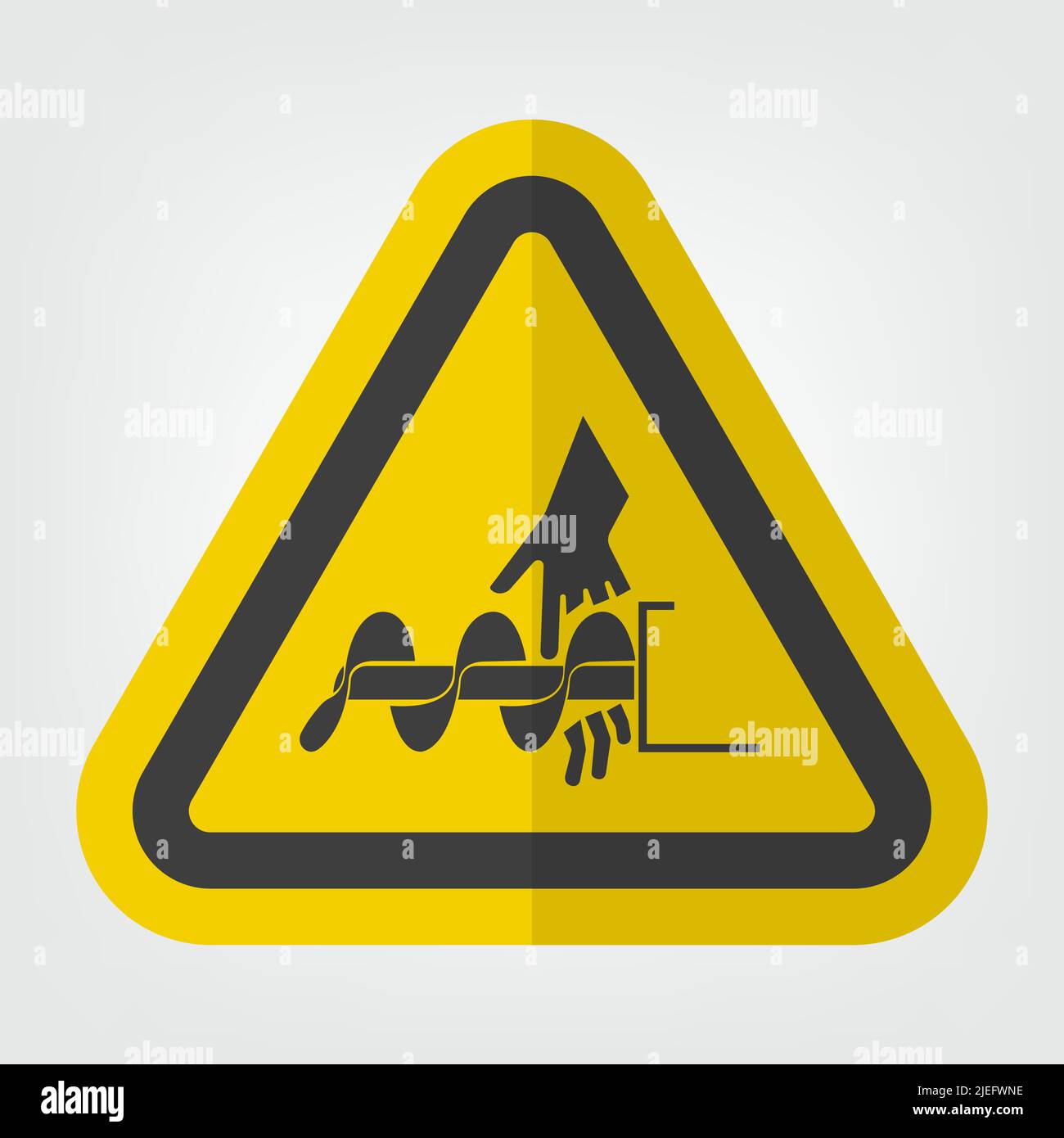 Cutting of Fingers Or Hand Auger Symbol Sign Isolate On White ...