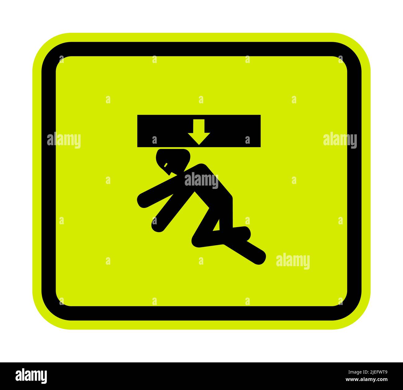Body Crush Force From Above Symbol Sign, Vector Illustration, Isolate ...