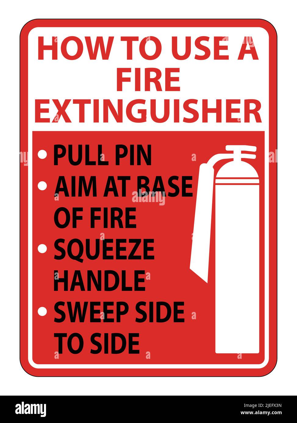 How To Use Fire Extinguisher Sign Isolate On White Background,Vector ...