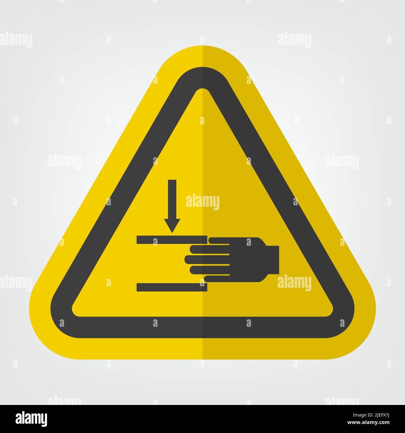 Hand Crush Force From Above Symbol Sign Isolate On White Background ...