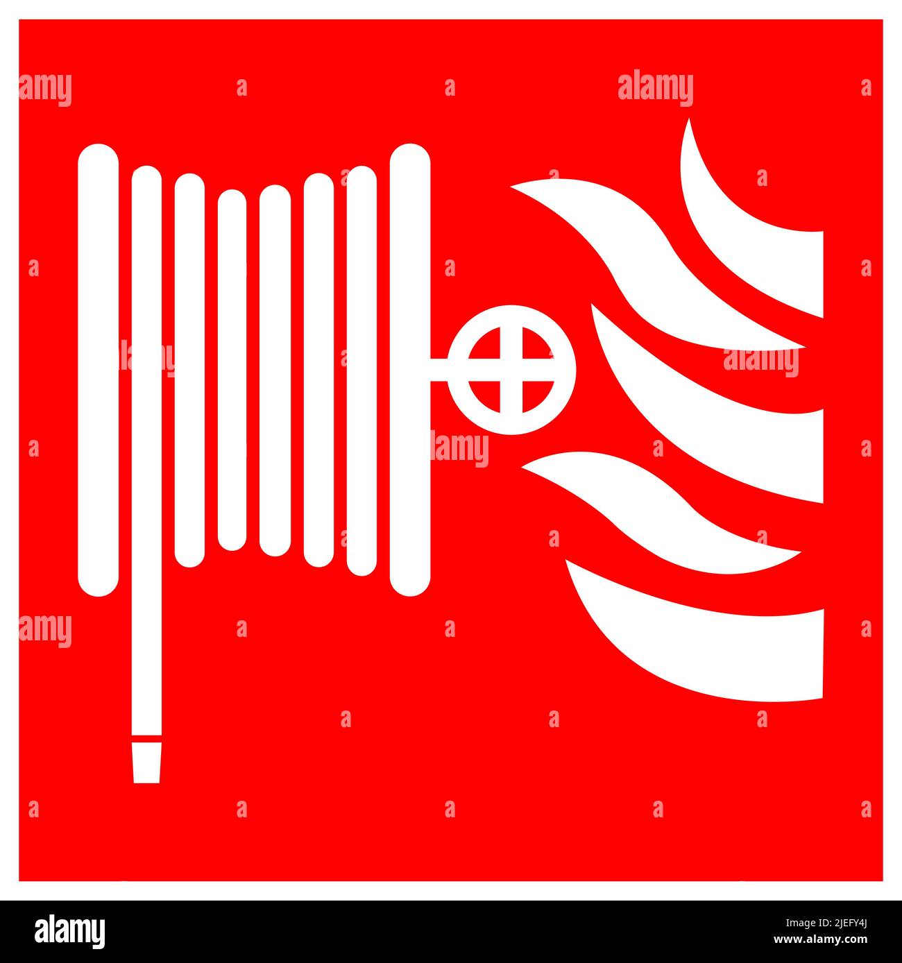 Fire Hose Reel Symbol Sign Isolate On White Background,Vector ...