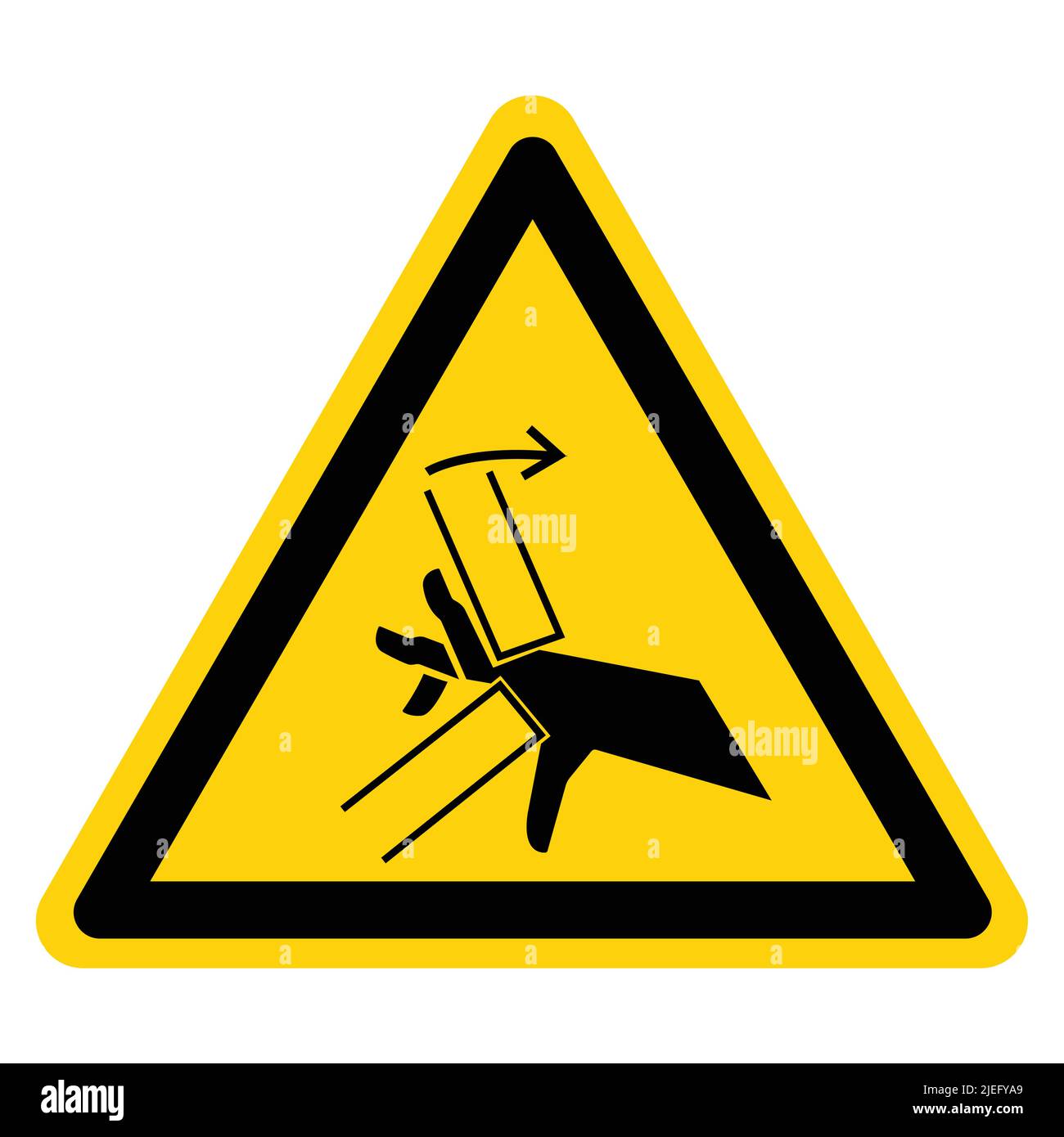 Hand Crush Pinch Point Symbol Sign Isolate On White Background,Vector ...