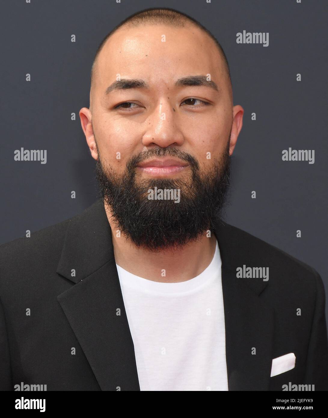 Los Angeles, USA. 26th June, 2022. Brian Rikuda arrives at the BET ...