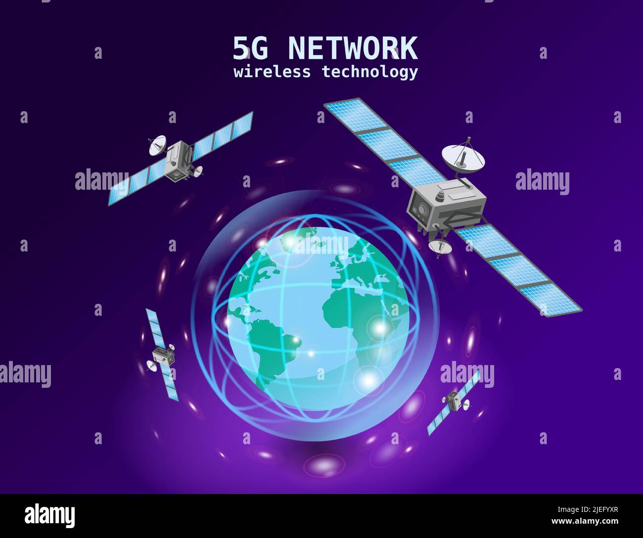 5G Network global internet technology of high speed data transmission ...