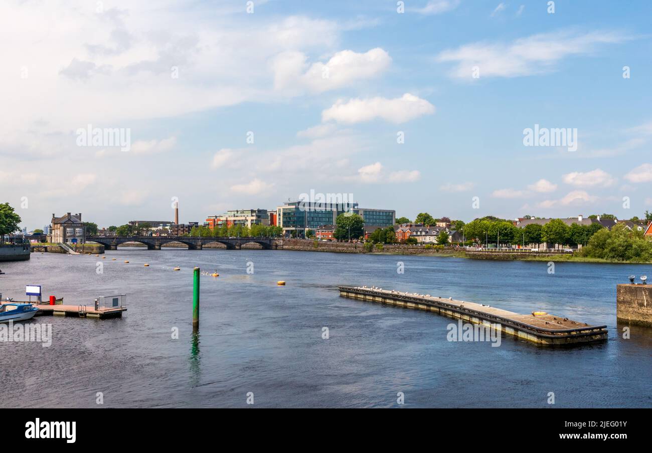 Limerick, Ireland: Beautiful Limerick urban cityscape over the river ...