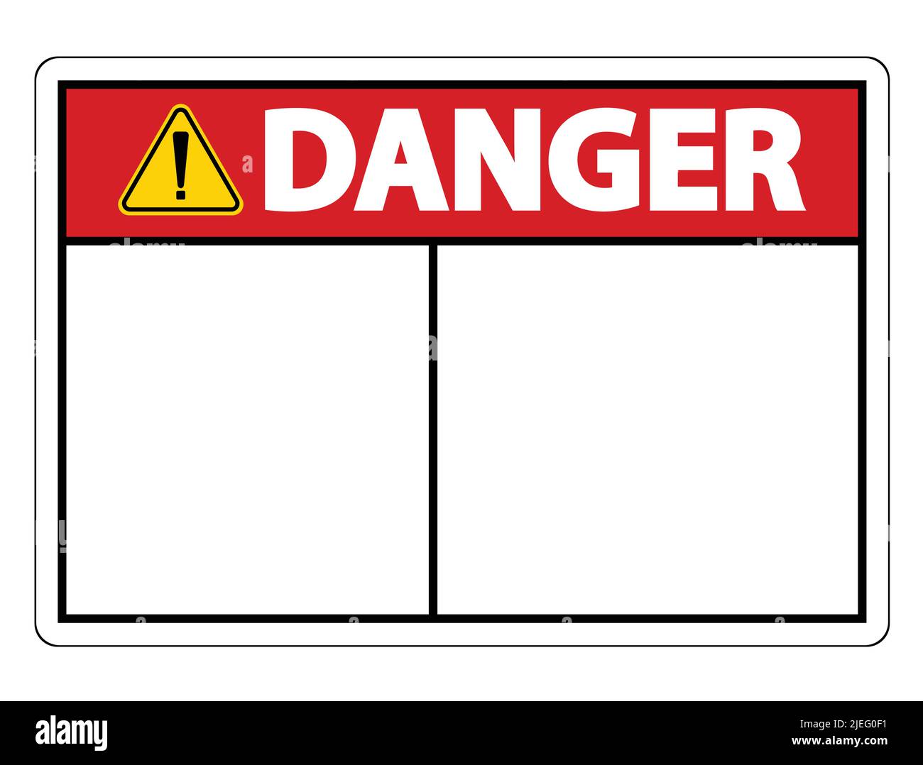 symbol danger sign label on white background,vector illustration Stock ...