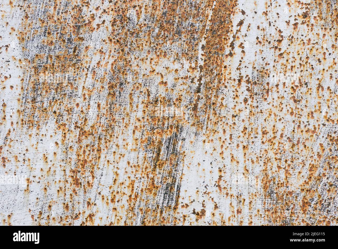 Old scratched and rusty painted metal surface, background texture ...