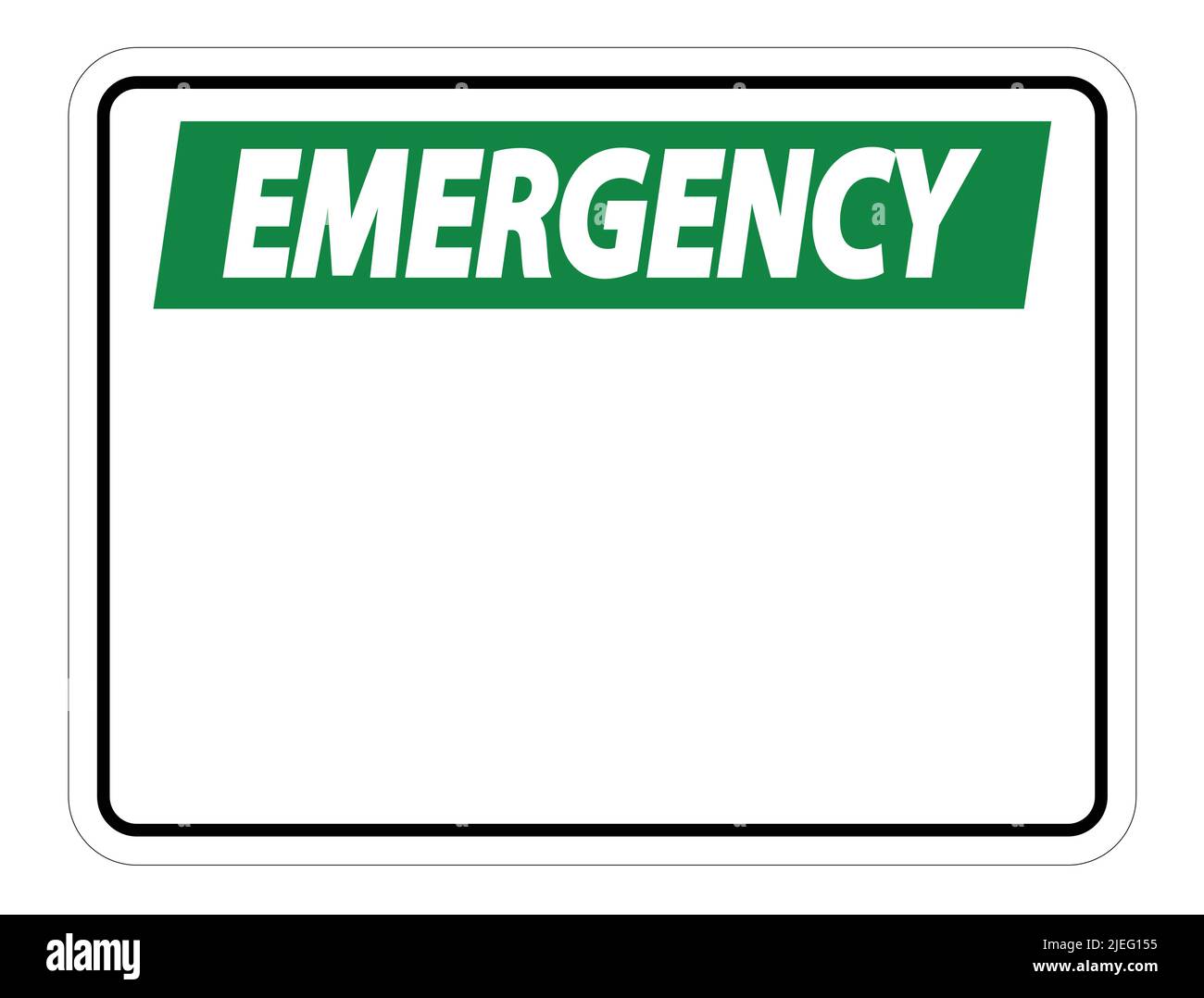 symbol Emergency sign label on white background,vector illustration ...