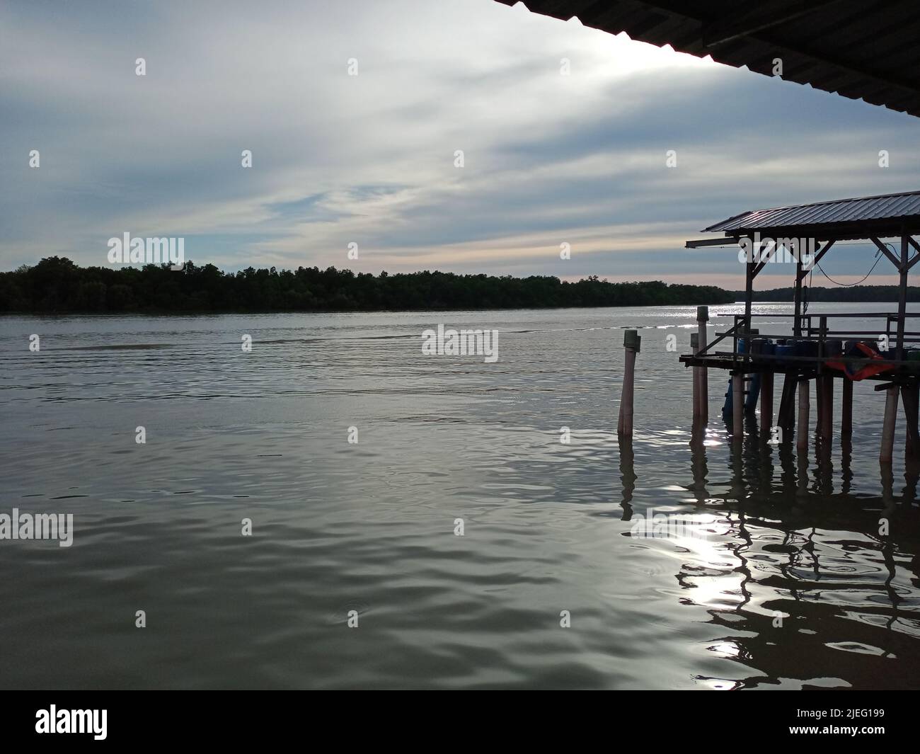 Fishing boats in the port of a small fishing village by the sea Stock ...