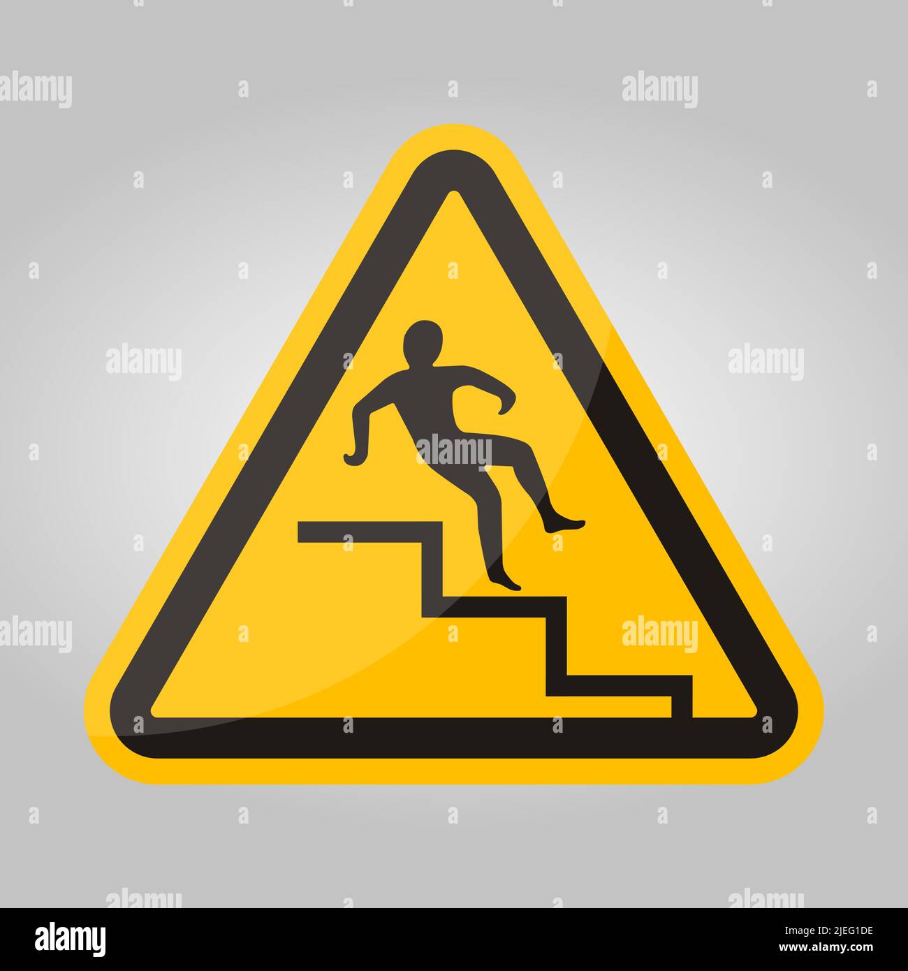 Beware Step Symbol Isolate On White Background,Vector Illustration EPS ...