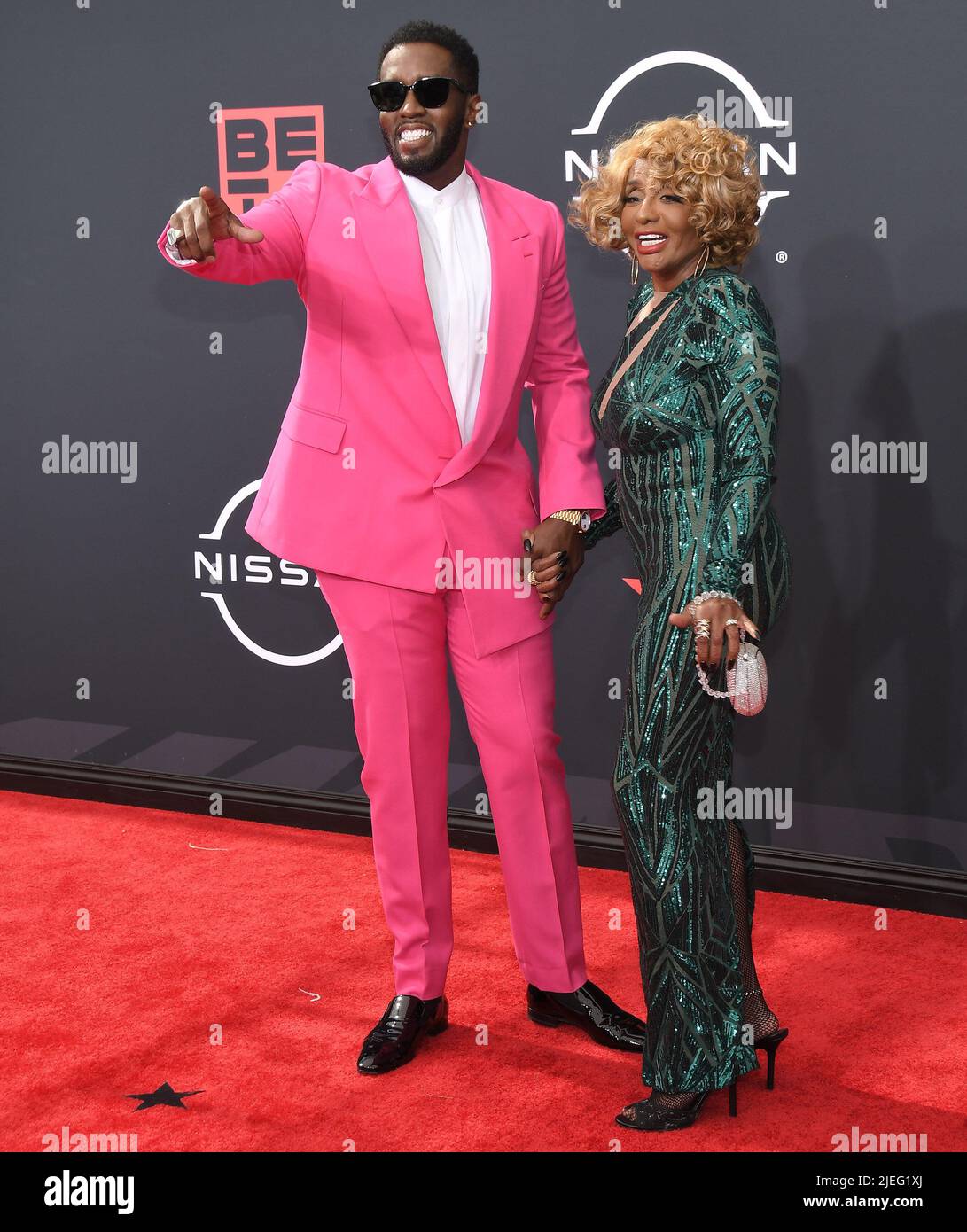 Los Angeles, USA. 26th June, 2022. (L-R) Sean Diddy Combs and Mom ...