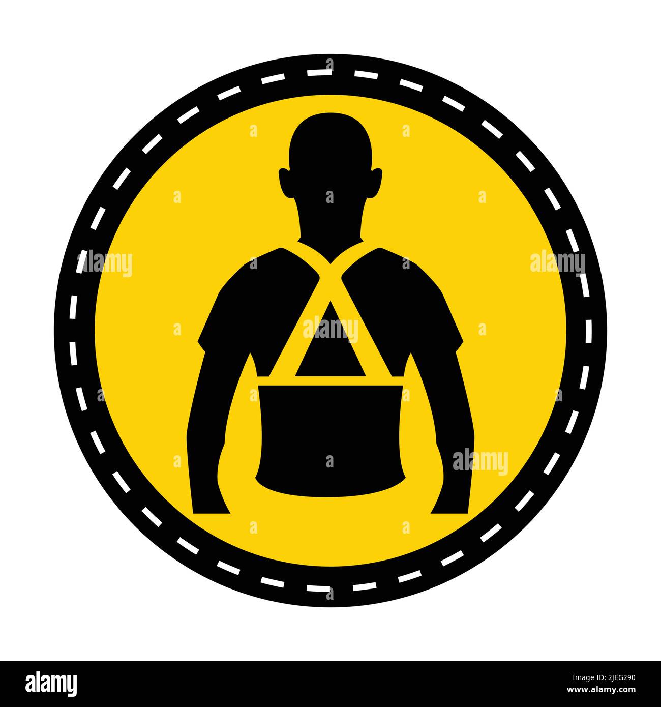 Wear Back Support Symbol Sign Isolate On White Background,Vector ...