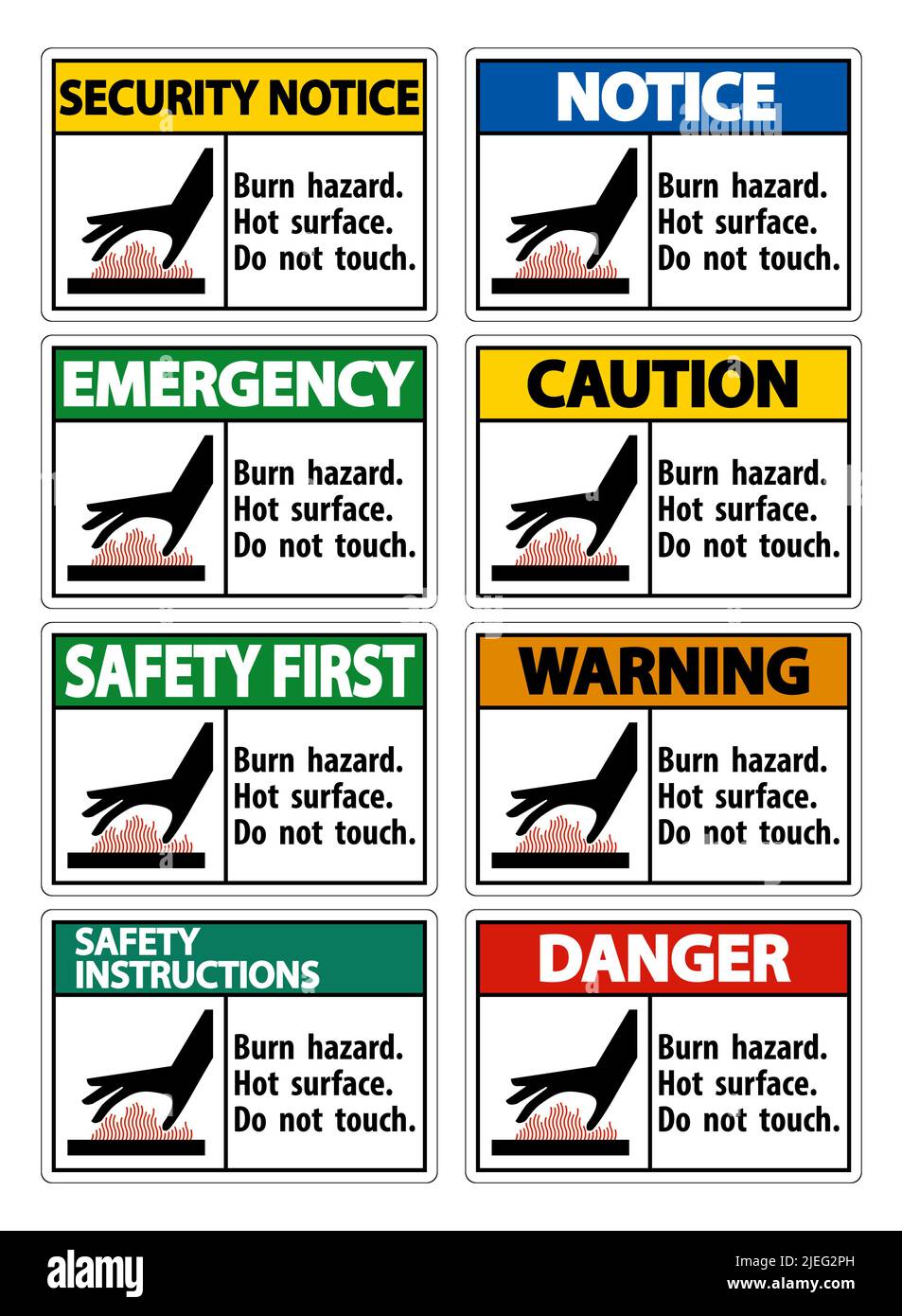 Hand burn touch hot surface Cut Out Stock Images & Pictures - Alamy