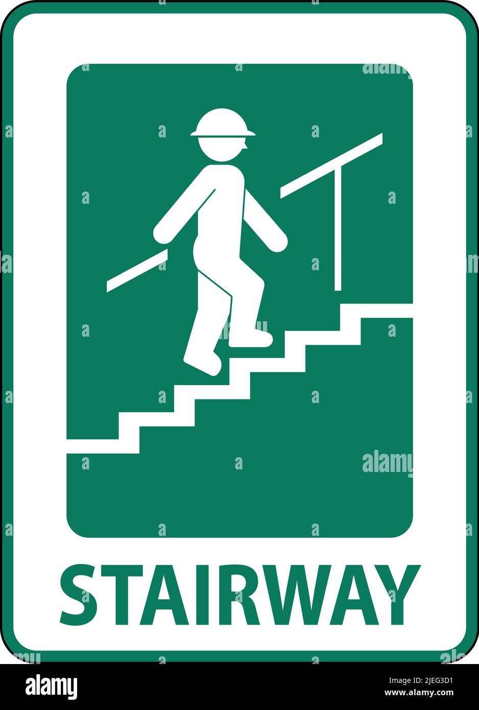 Stairway Sign On White Background Stock Vector Image & Art - Alamy