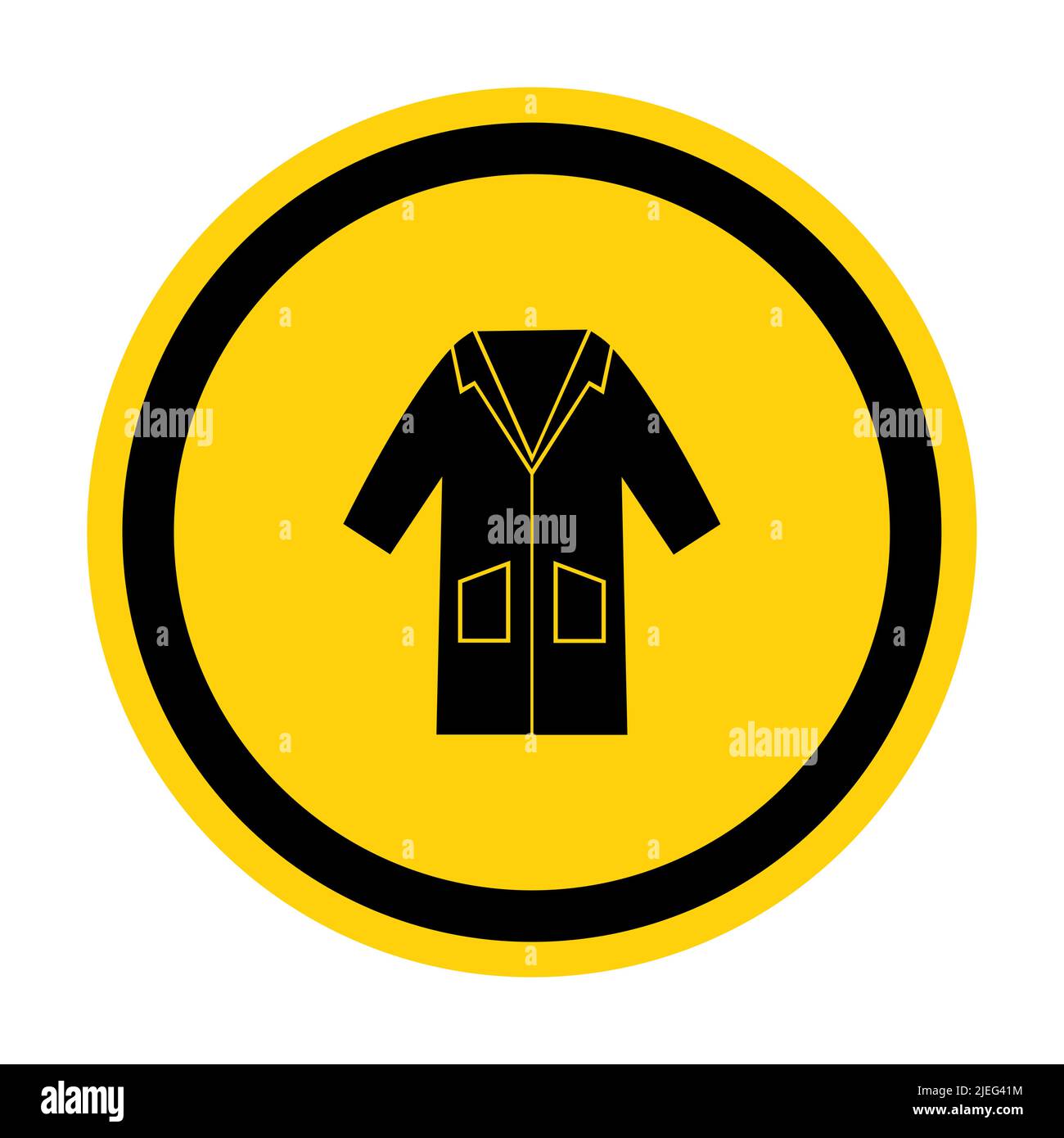 PPE Icon.Wear Smock Symbol Sign Isolate On White Background,Vector ...