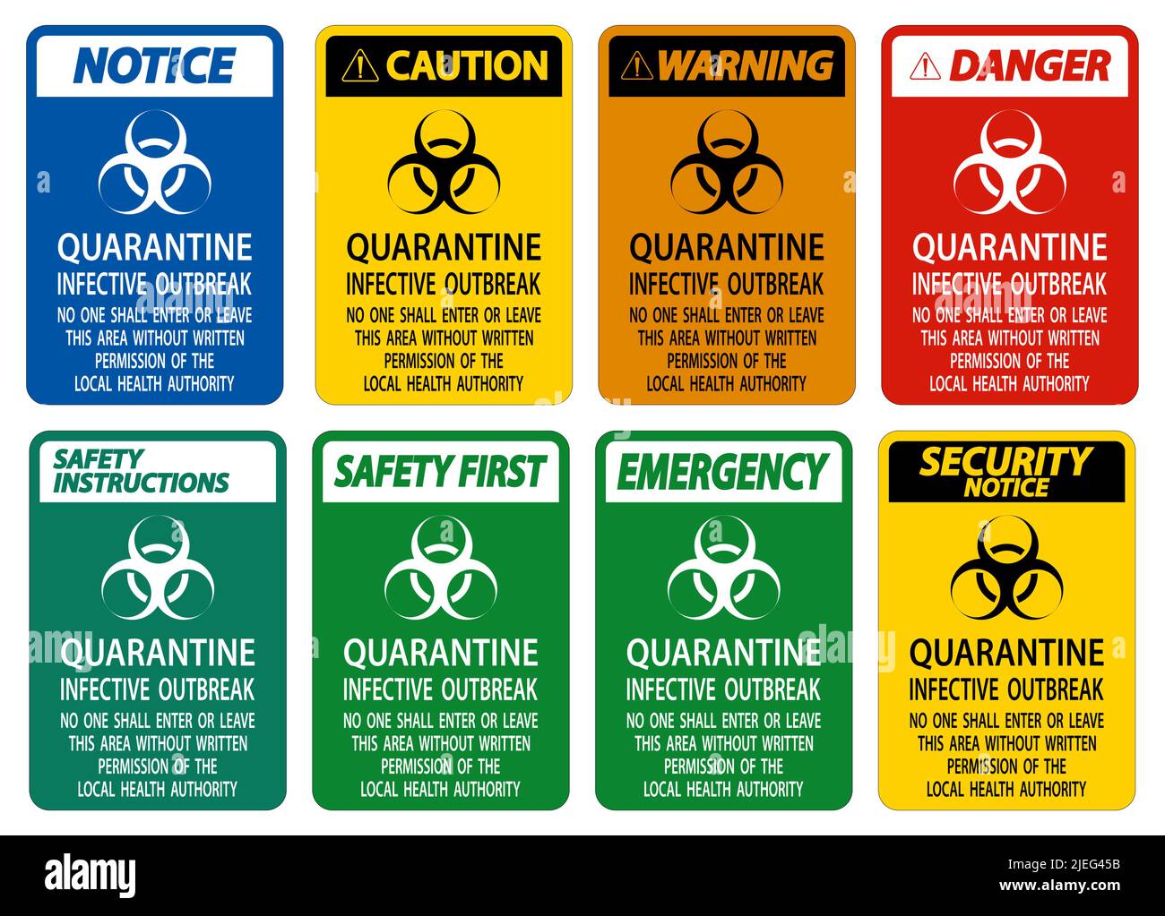 Quarantine Infective Outbreak Sign Isolate on transparent Background ...