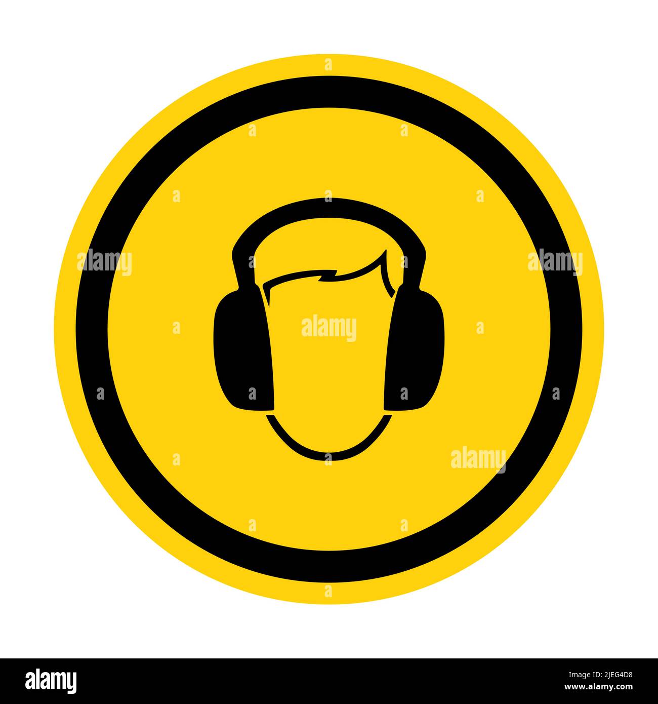 Symbol Wear Ear muff sign Isolate On White Background,Vector ...
