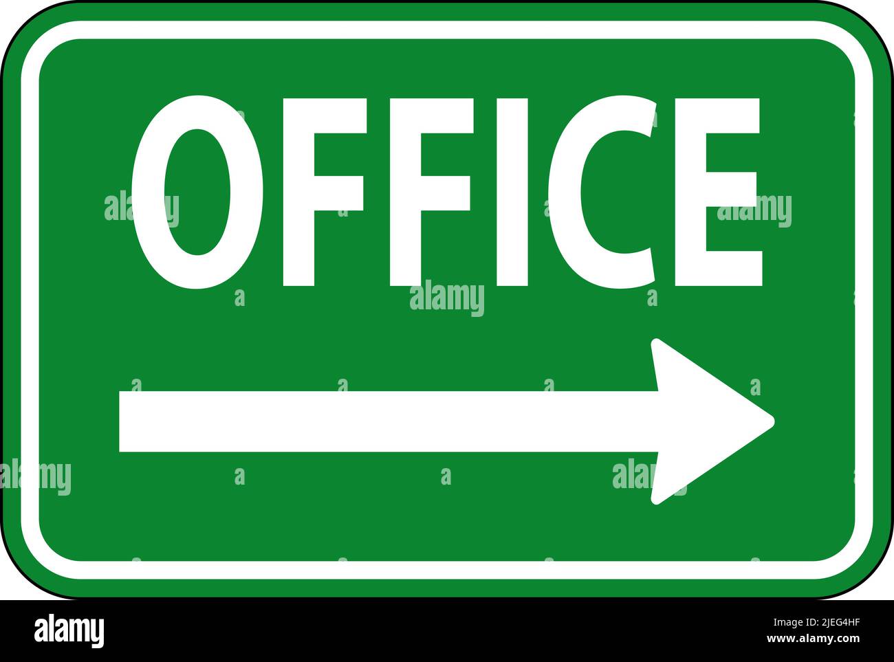 Office Right Arrow Sign On White Background Stock Vector Image & Art ...