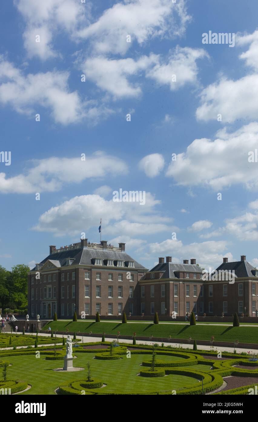 The Royal 'Het Loo' Palace as seen from the gardens in Apeldoorn, the ...