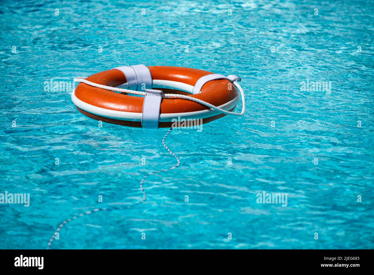 Life Preserver Ring In Water