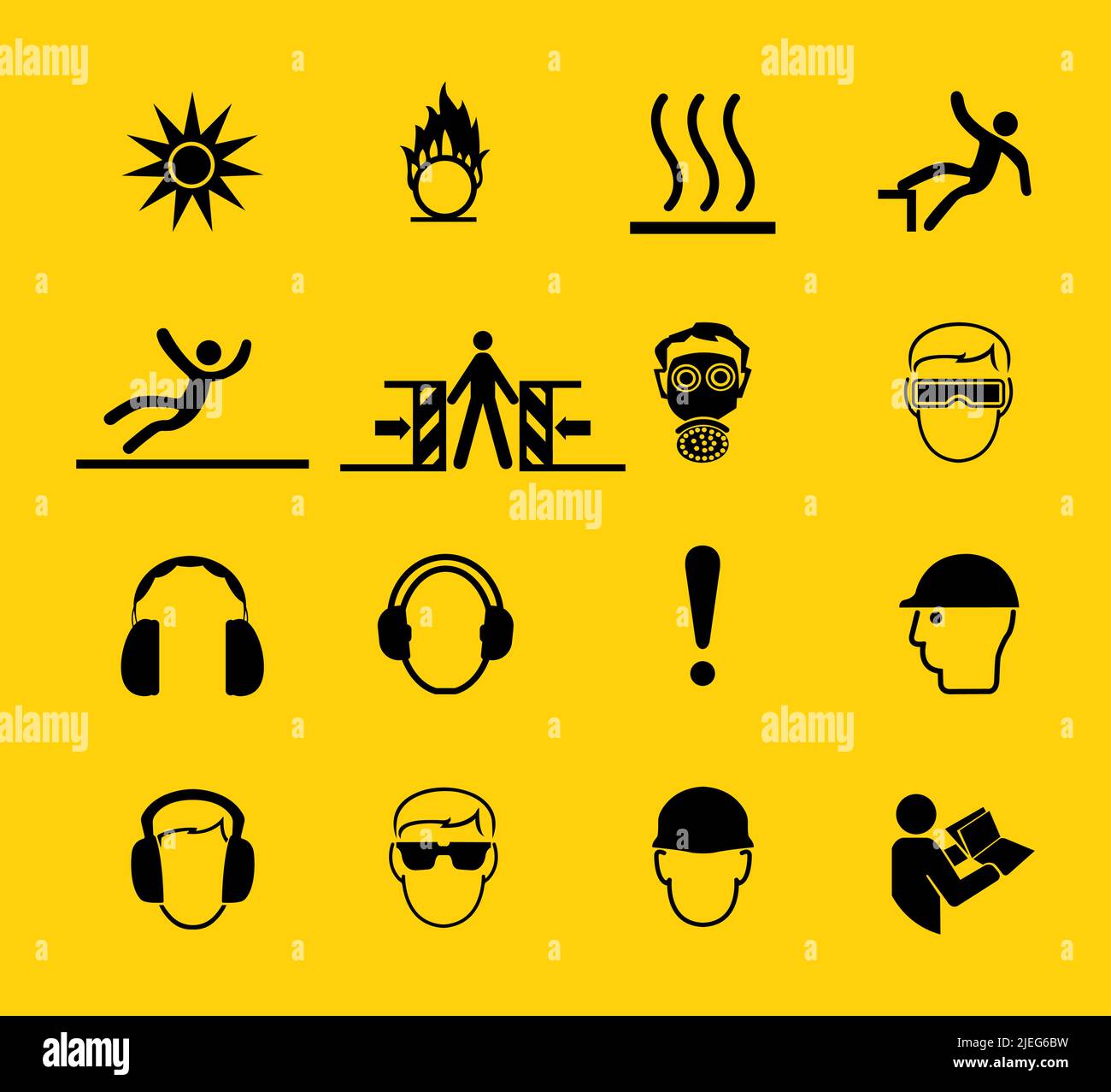 Required Personal Protective Equipment Ppe Symbol Safety Icon Stock