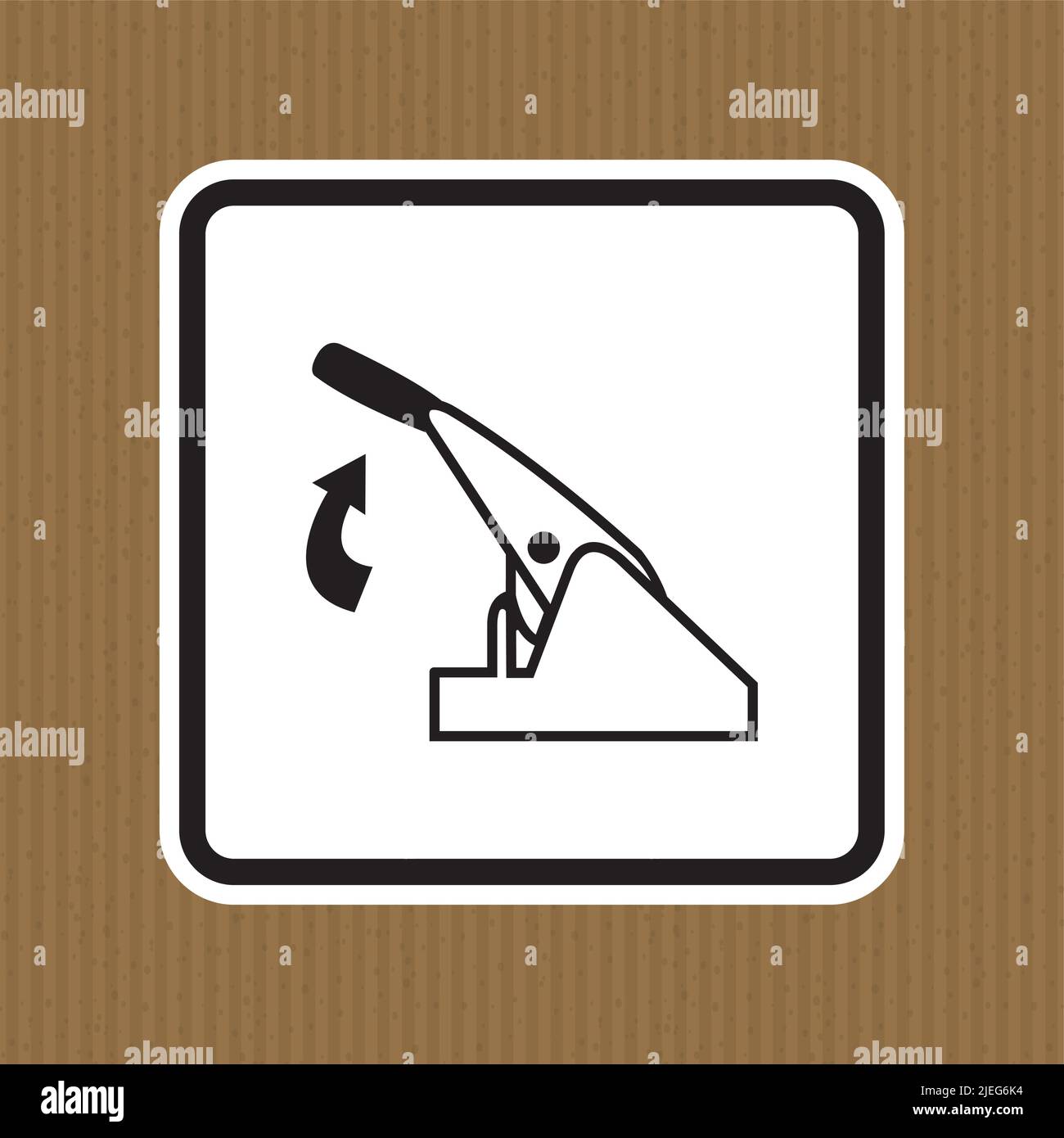 Pull Parking Brake Symbol Sign Isolate On White Background,Vector ...