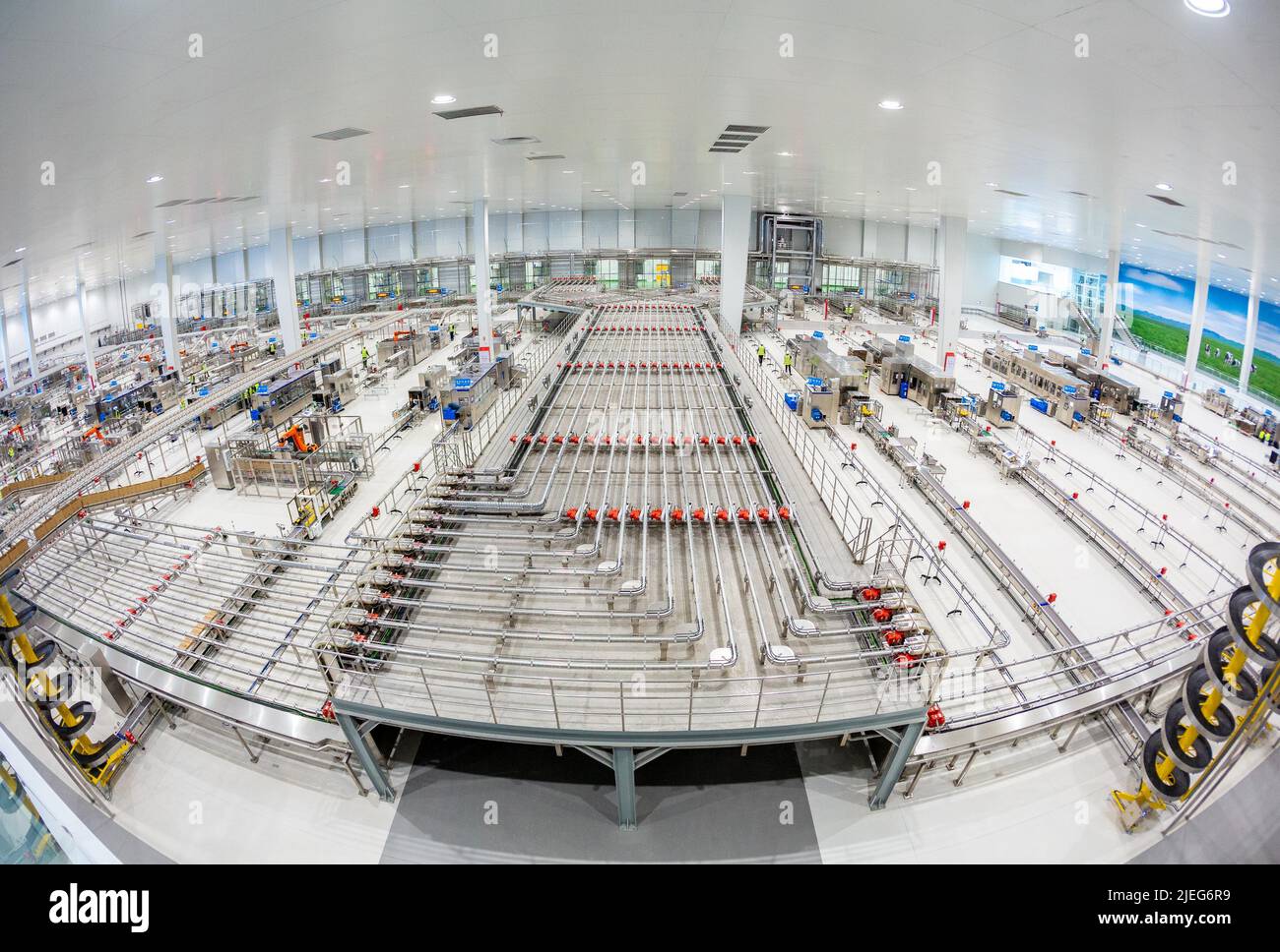 HOHHOT, CHINA - JUNE 27, 2022 - Workers check the operation of ...