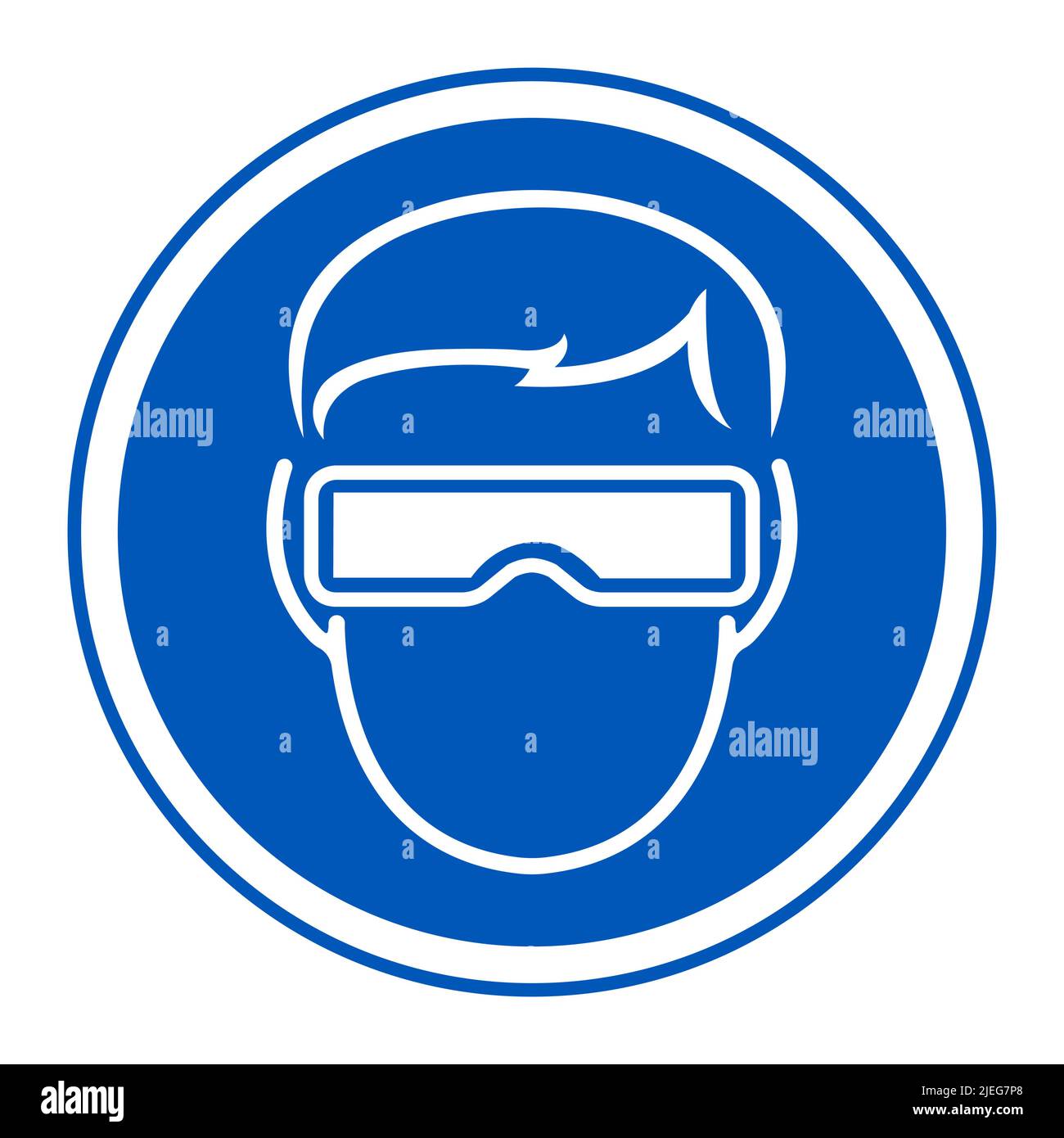 Symbol wear goggles Sign Isolate On White Background,Vector ...
