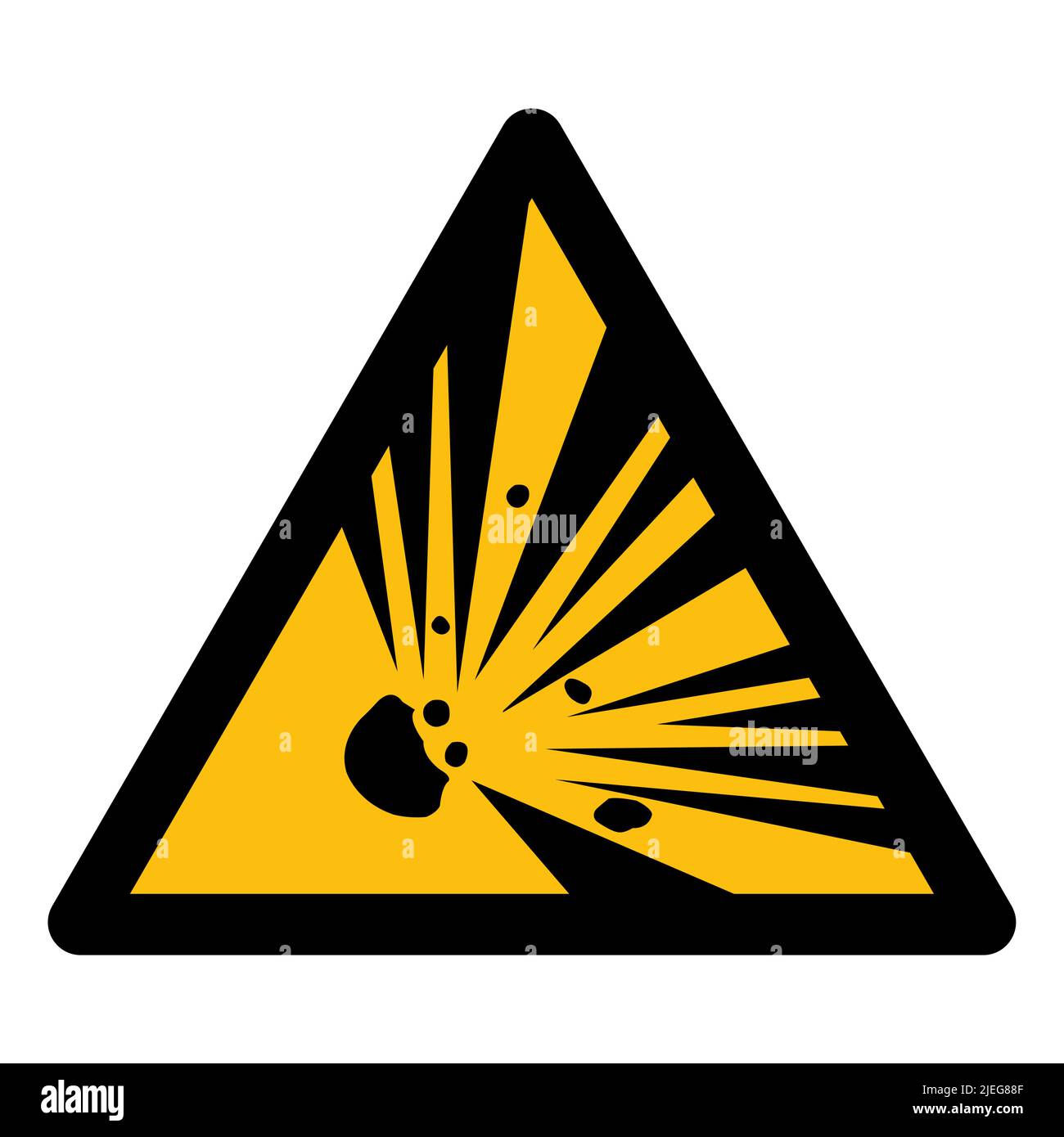 Beware Explosive Material Symbol Sign Isolate On White Background ...