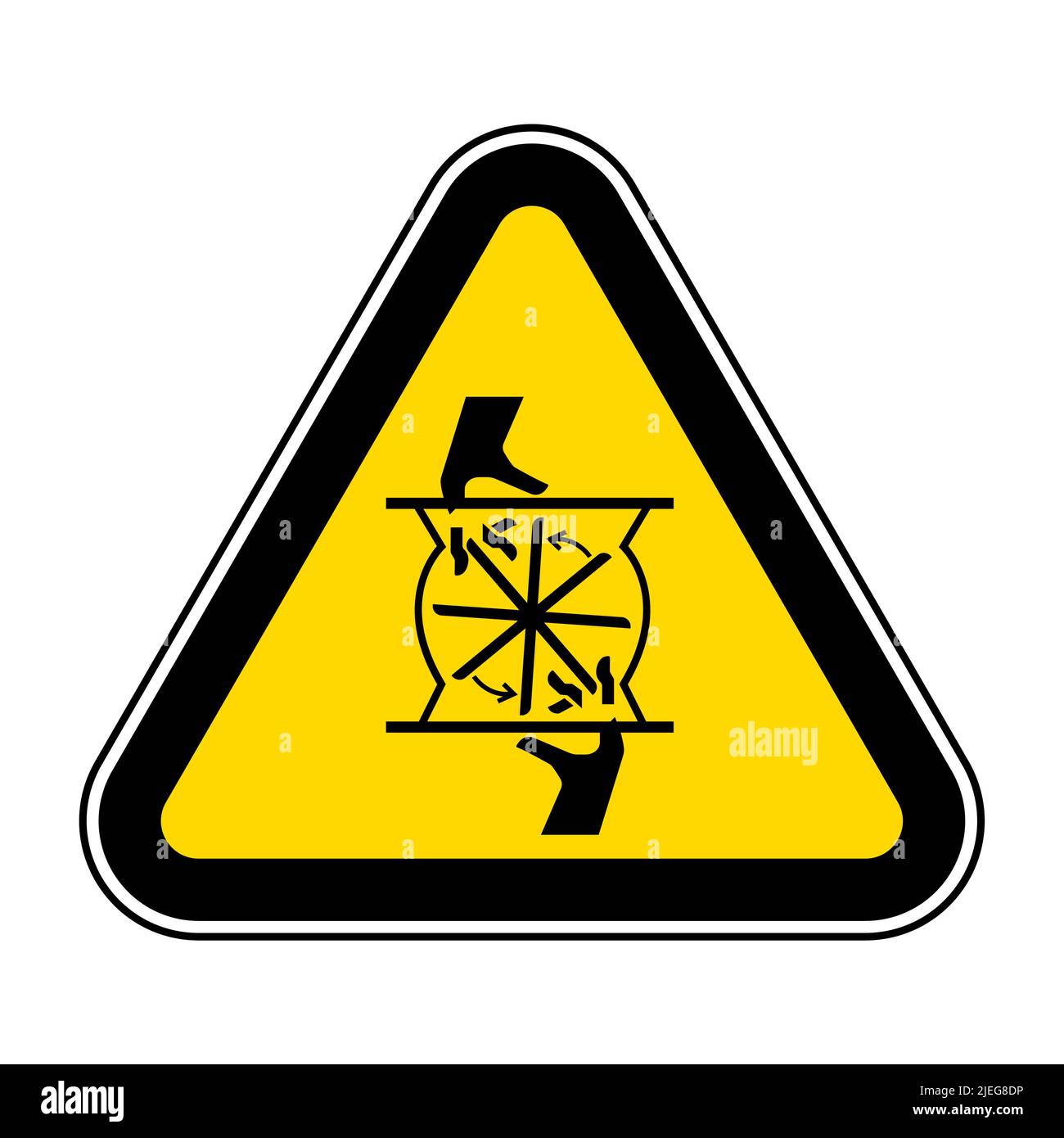 Cutting of Fingers Rotating Blade Symbol Sign, Vector Illustration ...