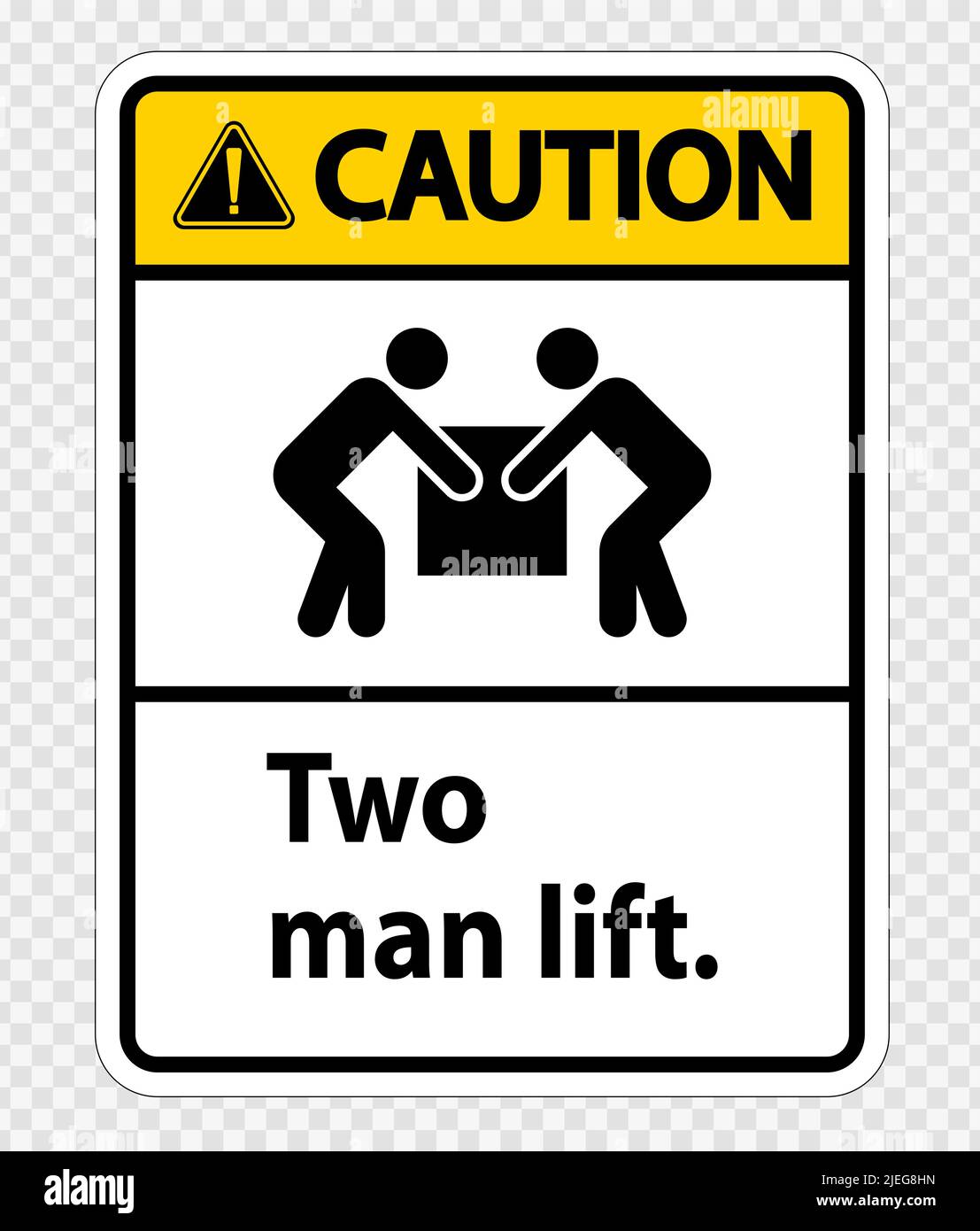 Two man lift Symbol Sign Isolate on transparent Background,Vector ...