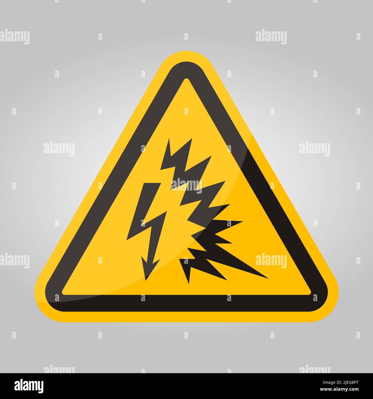 Arc Flash Symbol Sign Isolate On White Background,Vector Illustration ...
