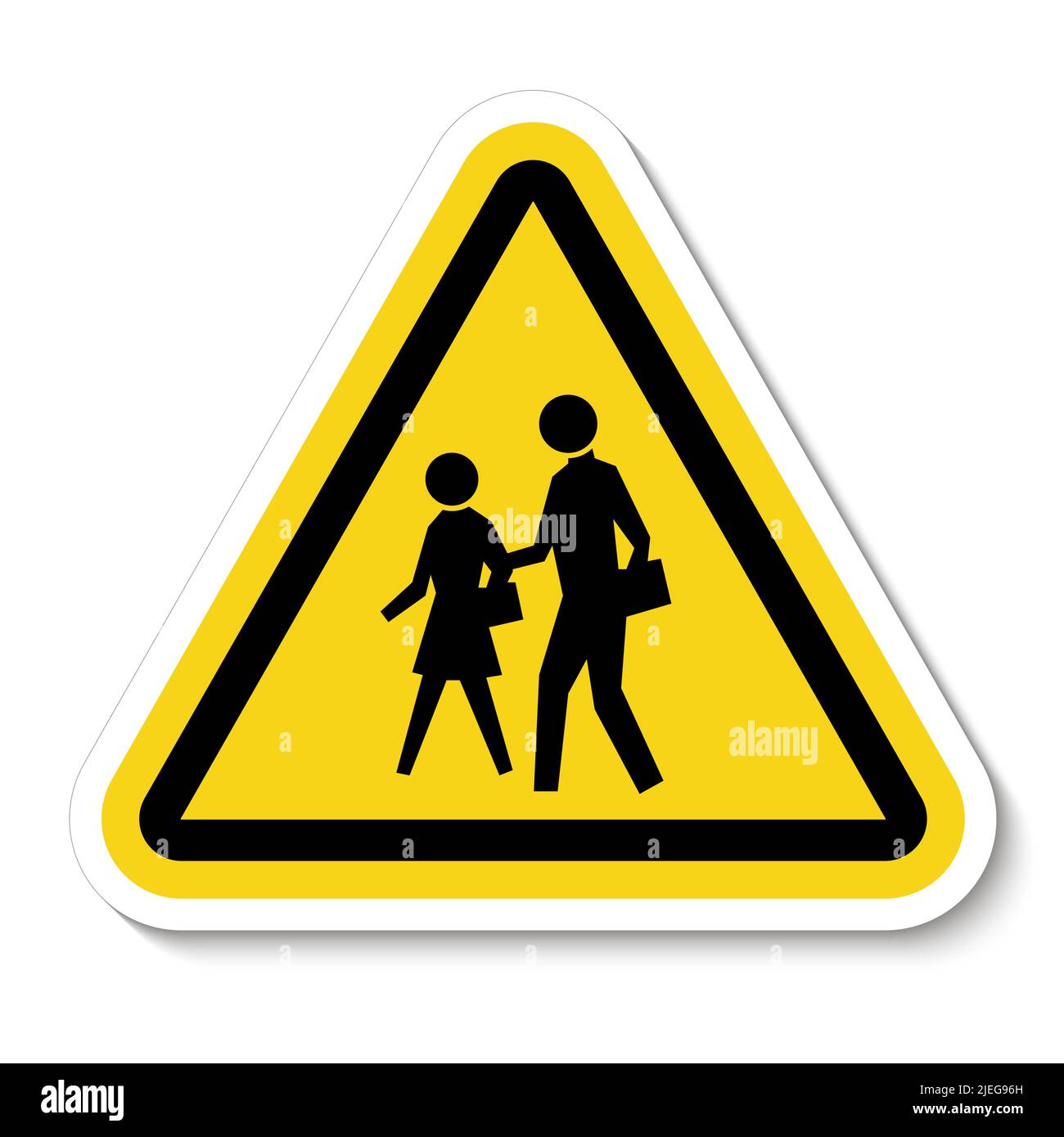 School Zone Symbol Sign Isolate on White Background,Vector Illustration ...